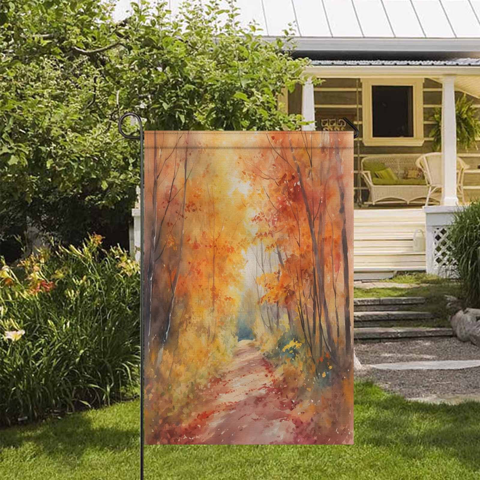 Happy Fall Garden Flags Double Sided Garden Flags Harvest Pumpkin Yard ...