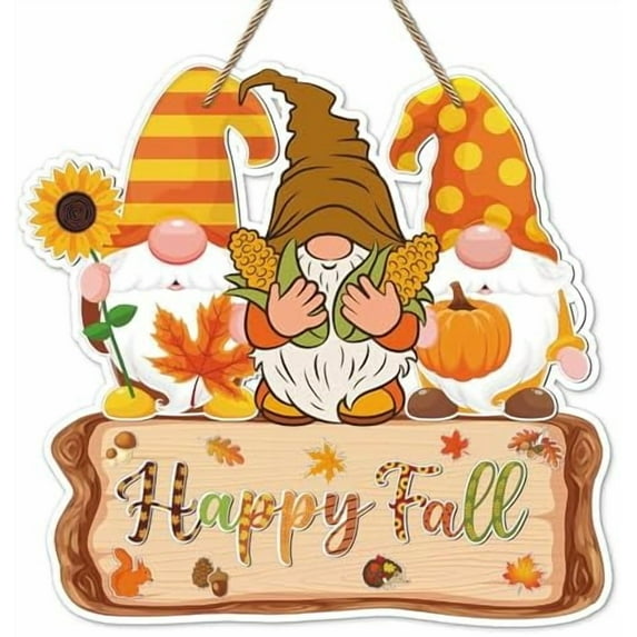Happy Fall Sign for Home Decorations Fall Thanksgiving Welcome Door ...