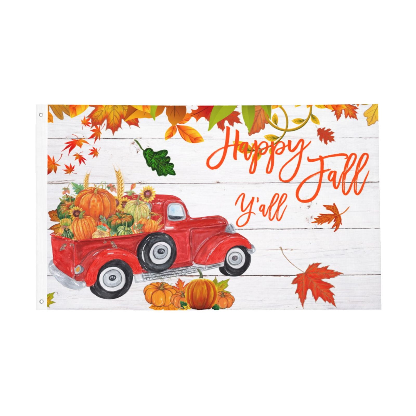 Happy Fall Y'All Flag 3x5 Ft Outdoor Indoor With Grommet Garden Yard ...