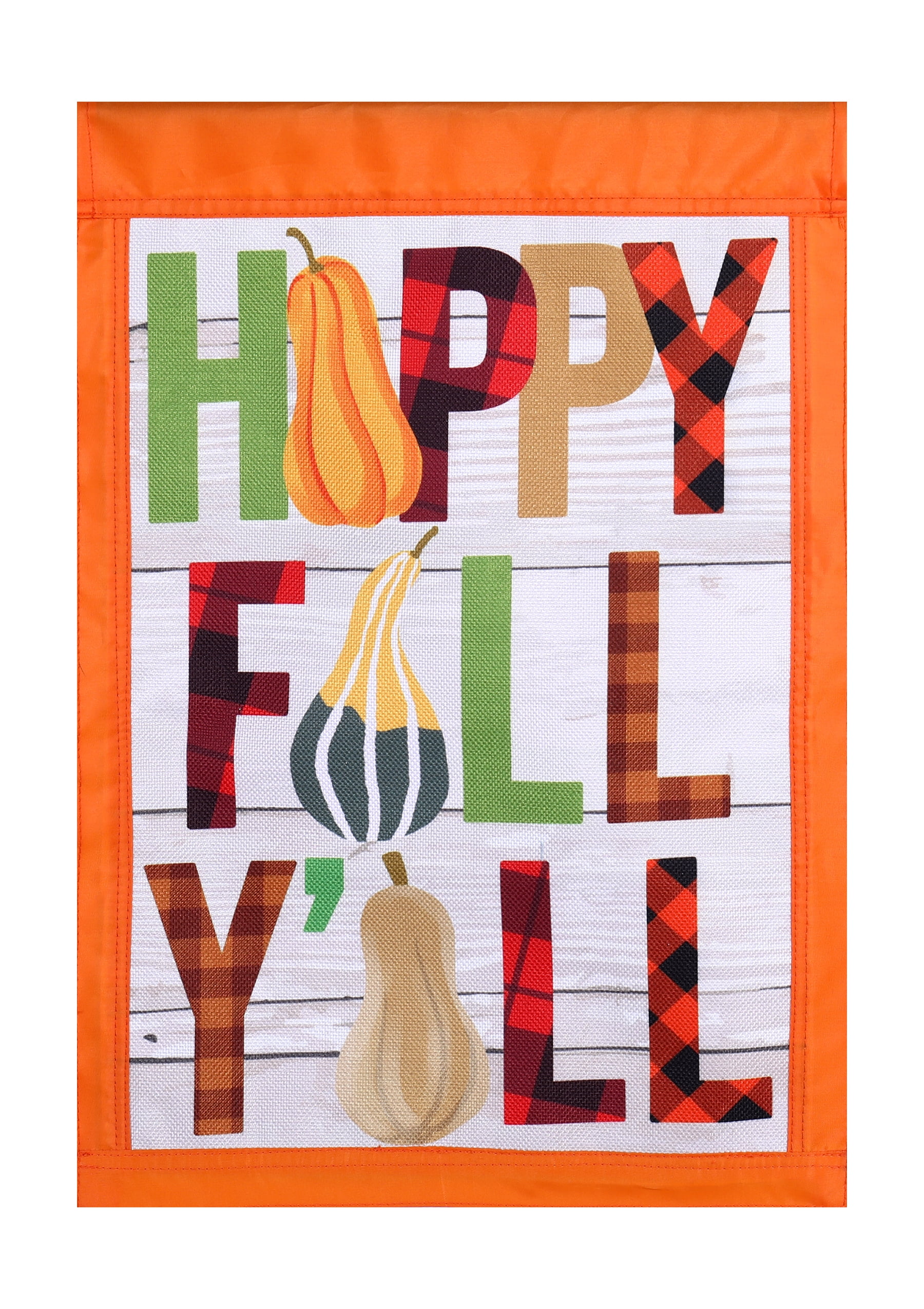 Happy Fall Y'all Garden Flag - Walmart.com