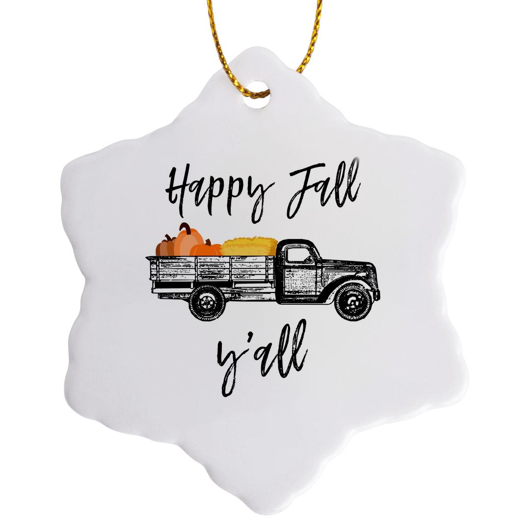 3drose, Happy Fall Yall Old Truck, Pumpkins, and Hay Clipart. White ...