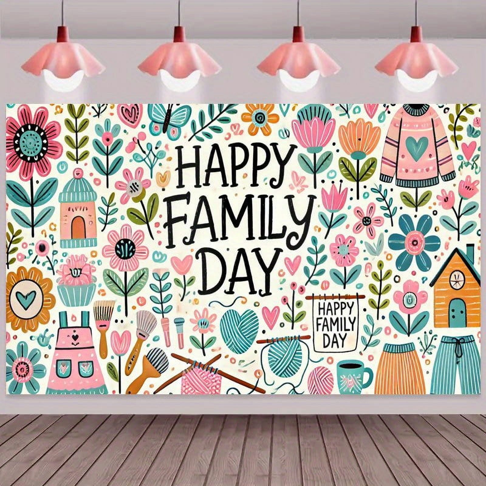 Happy Family Day Celebration Banner - Perfect for Family Gatherings ...