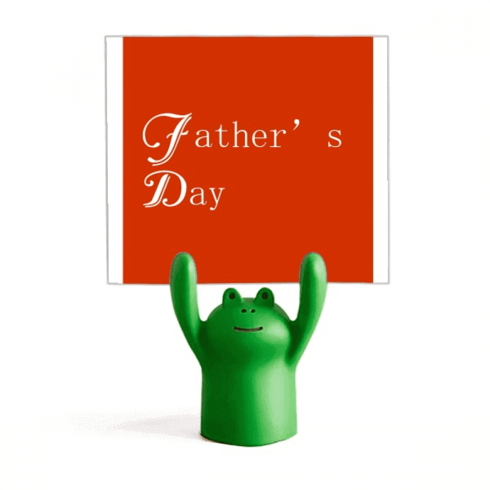 Happy Father Day Happiness Thanks Memo Holder Cartoon Animal Frog Stand ...