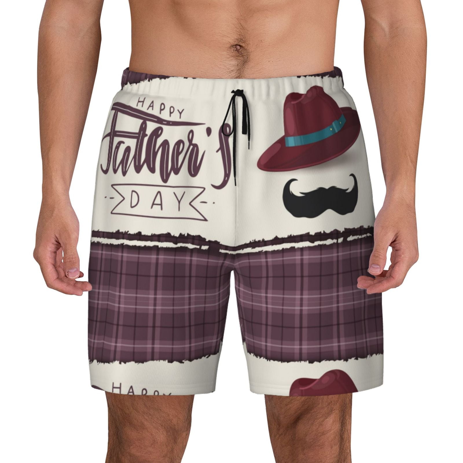 Happy Father'S Day 2024 Mens Swim Trunks With Compression Liner With ...