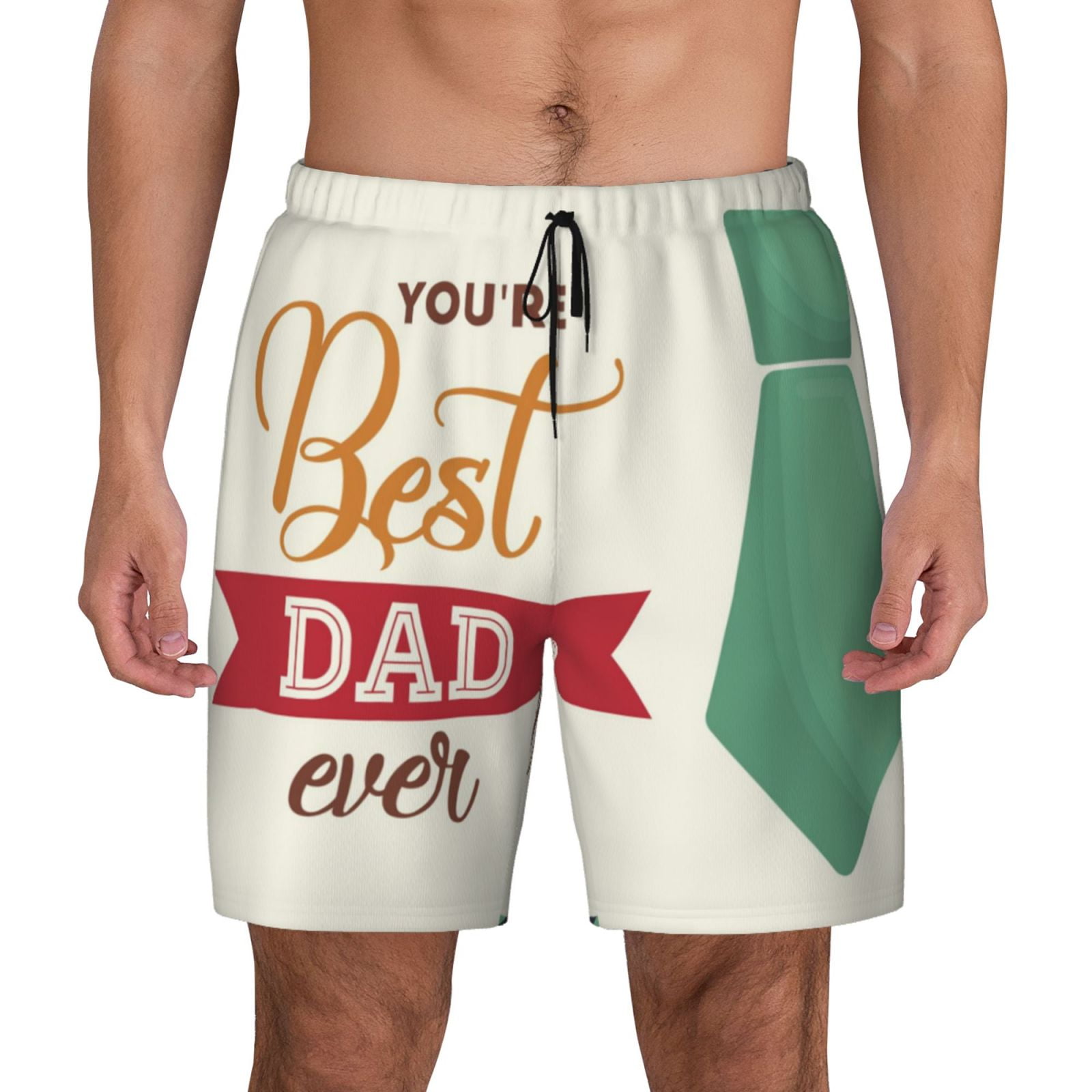 Happy Father'S Day 2024 Mens Swim Trunks With Compression Liner With ...