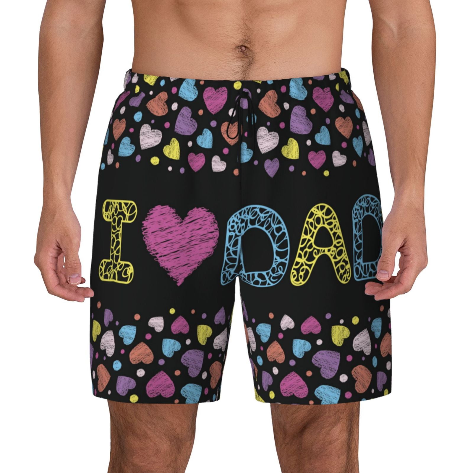 Happy Father'S Day 2024 Mens Swim Trunks With Compression Liner With ...