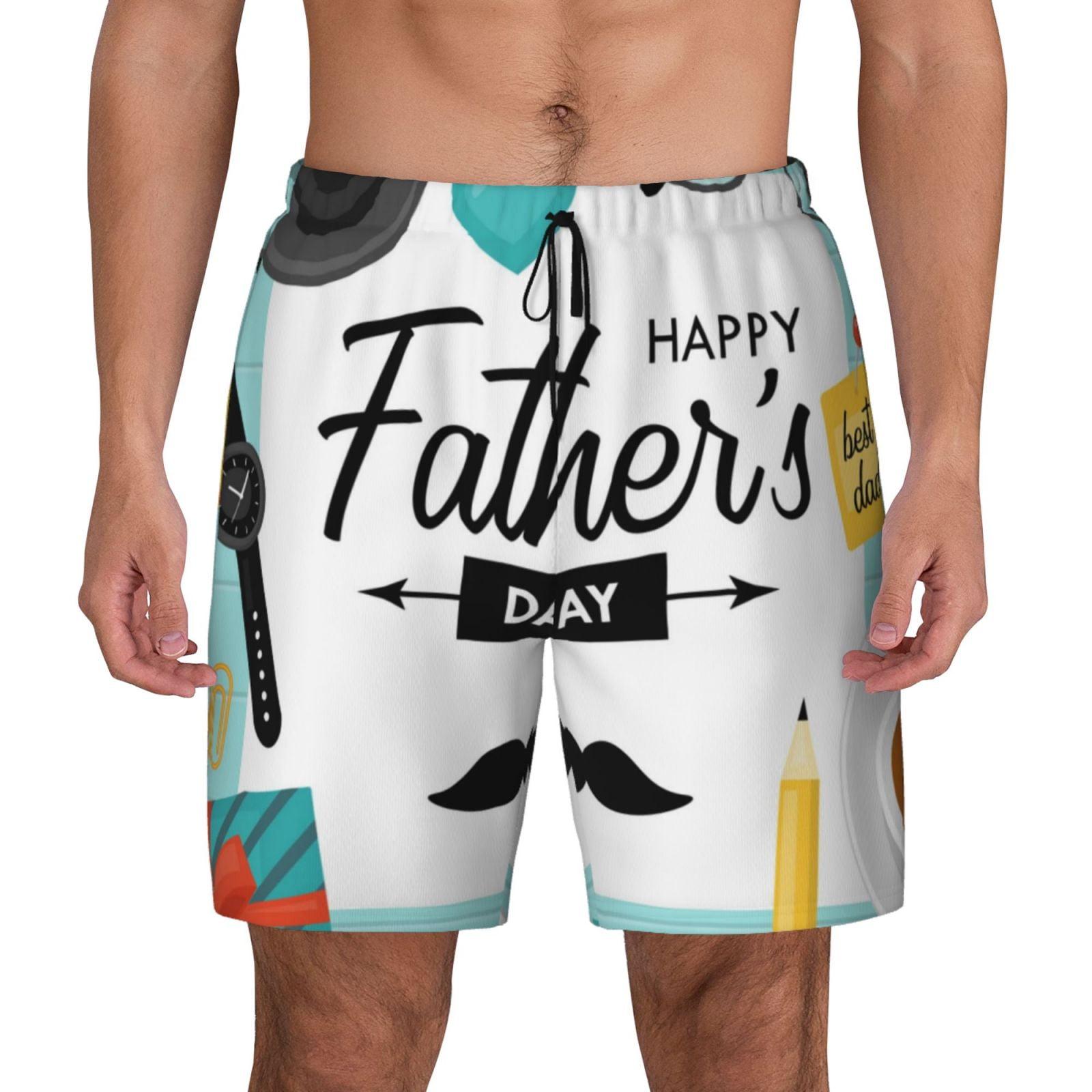 Happy Father'S Day 2024 Mens Swim Trunks With Compression Liner With ...