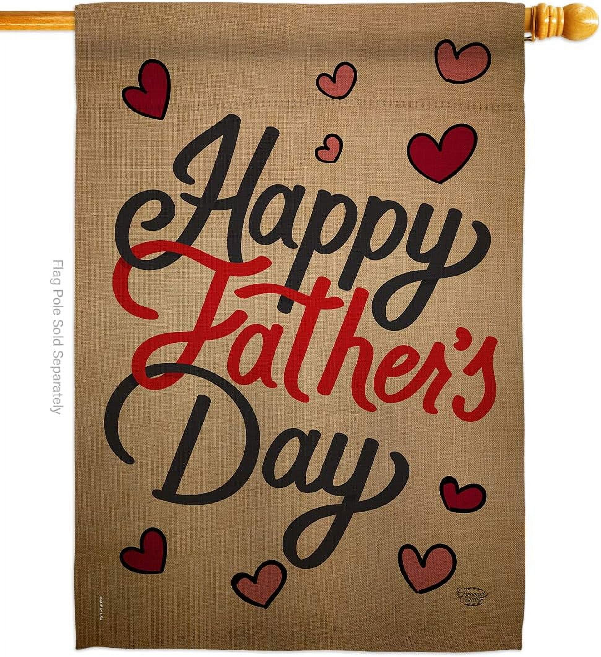 Happy Father'S Day House Flag Feliz Dia Del Padre Bandera Banner Wall ...