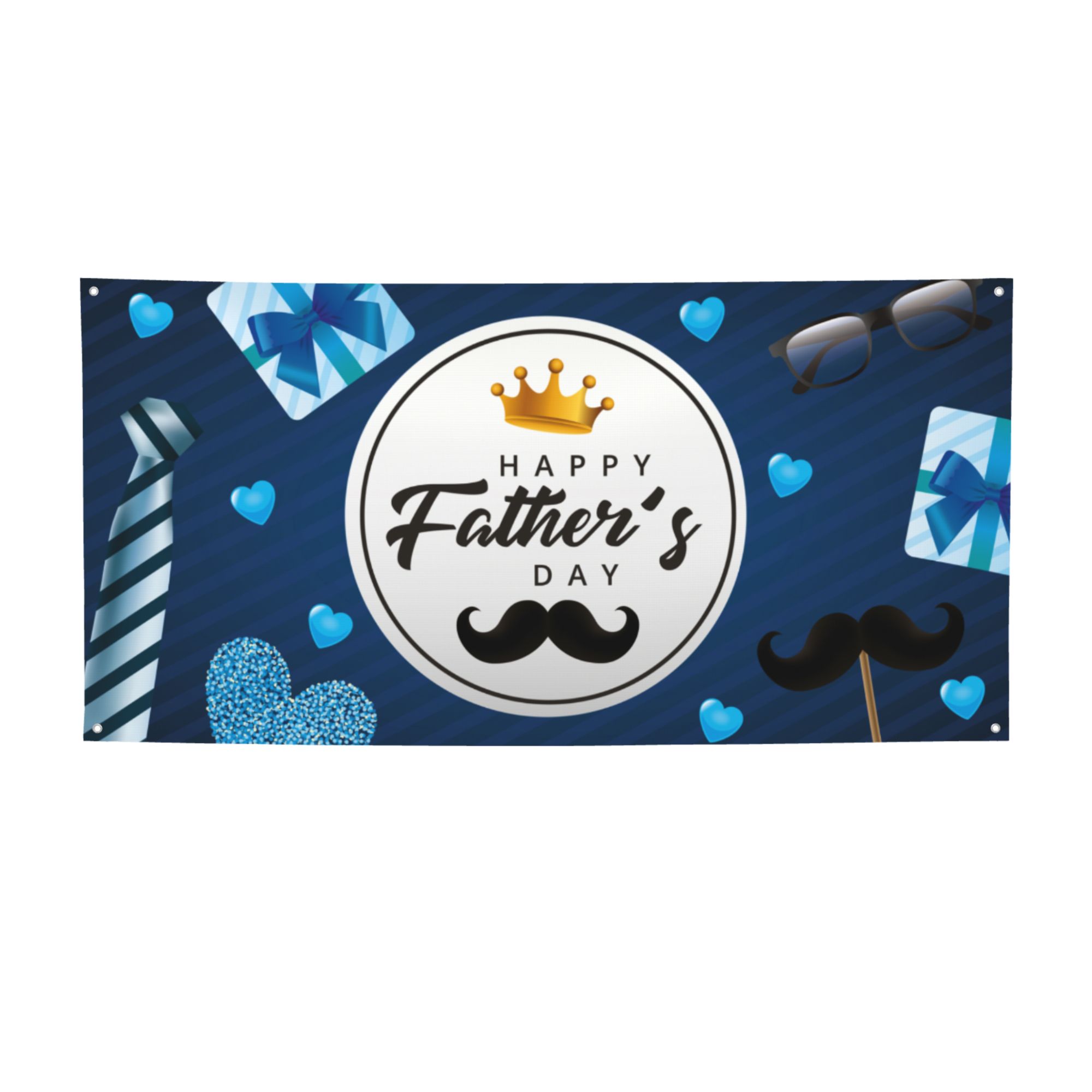 Happy Father'S Day Party Banner Medium Multiple Sizes Polyester Oxford ...