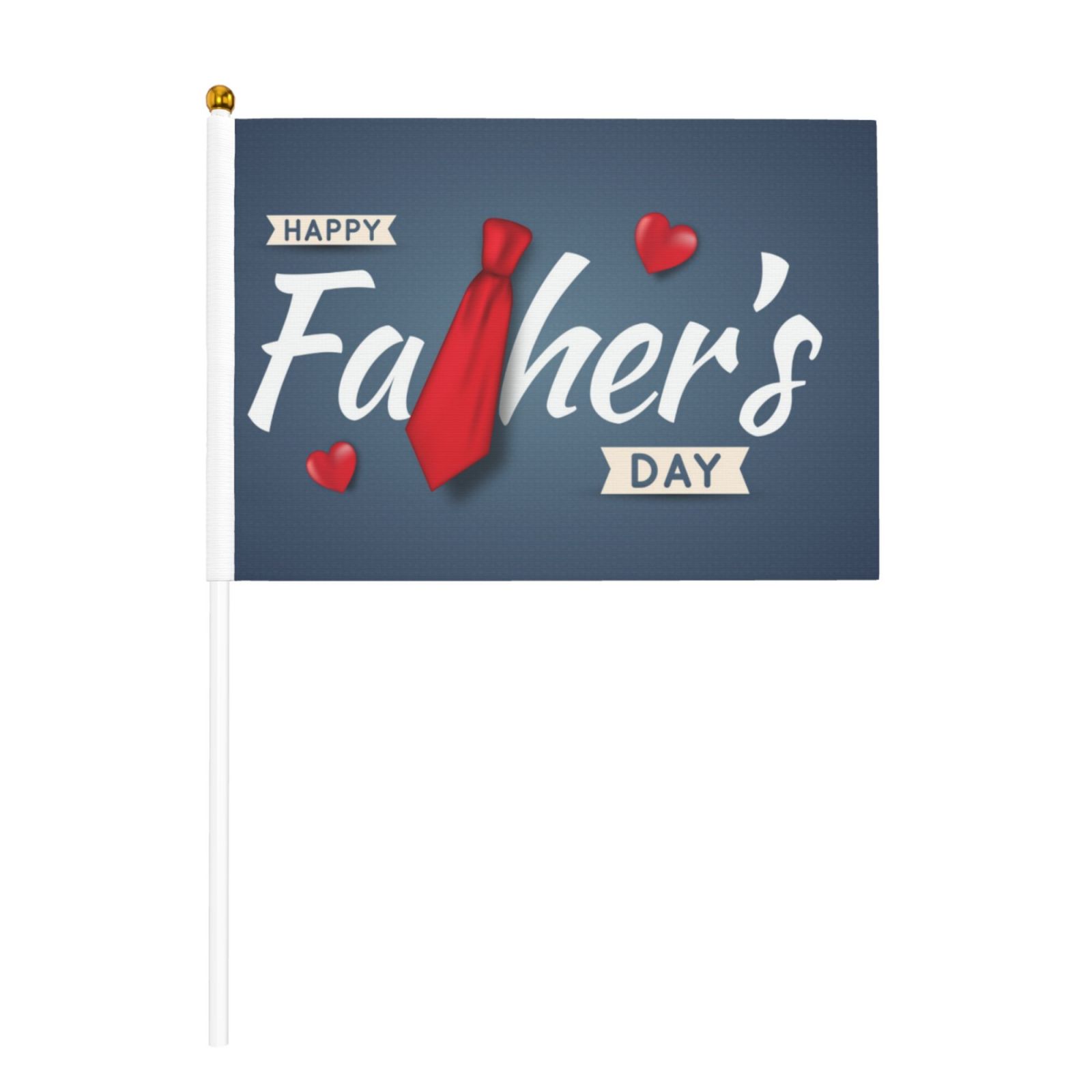 Happy Father'S Dayhand Held Small Mini Stick Flags Decorations ...