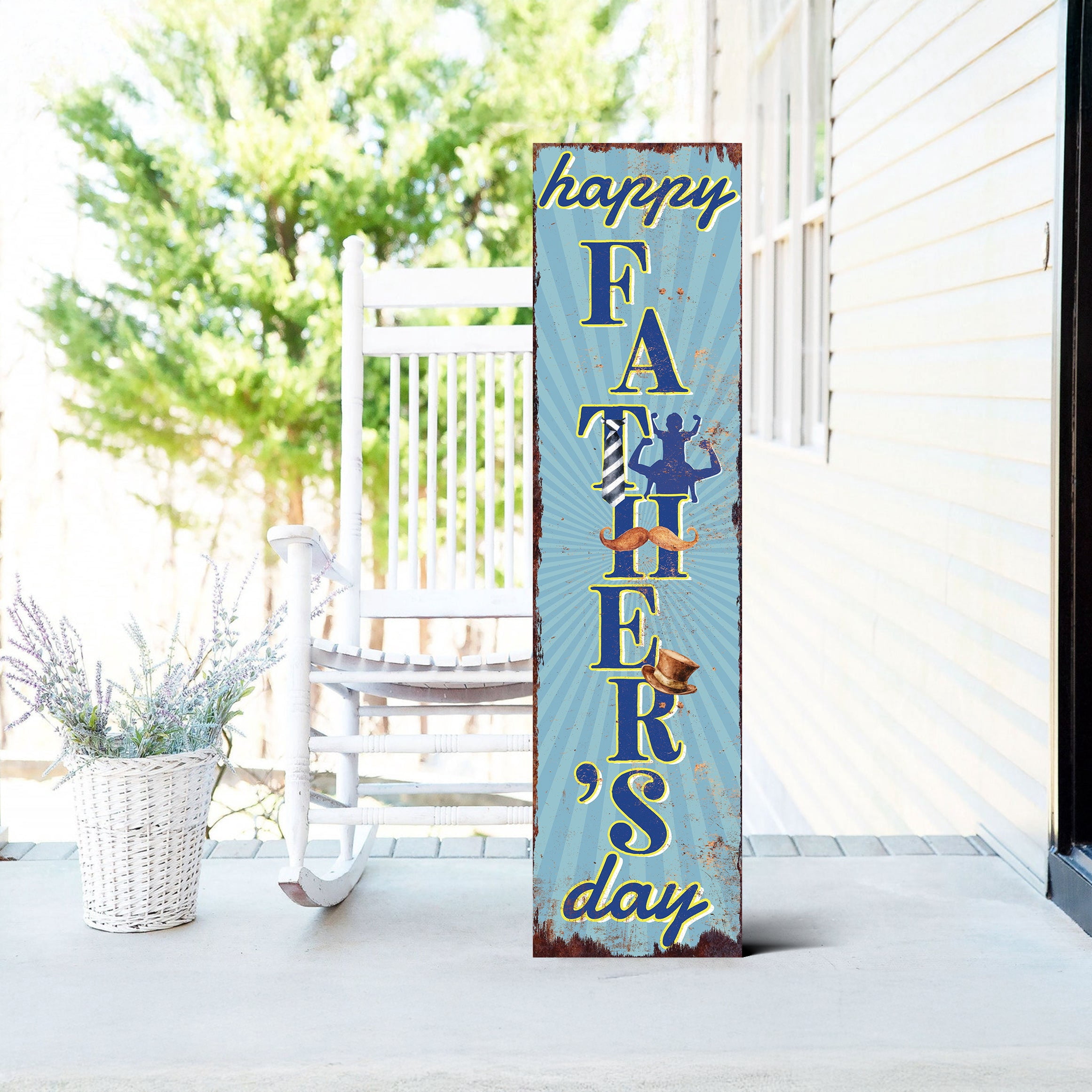 Happy Father’s Day Porch Sign | Multi Sizes | Perfect Yard & Front Door ...