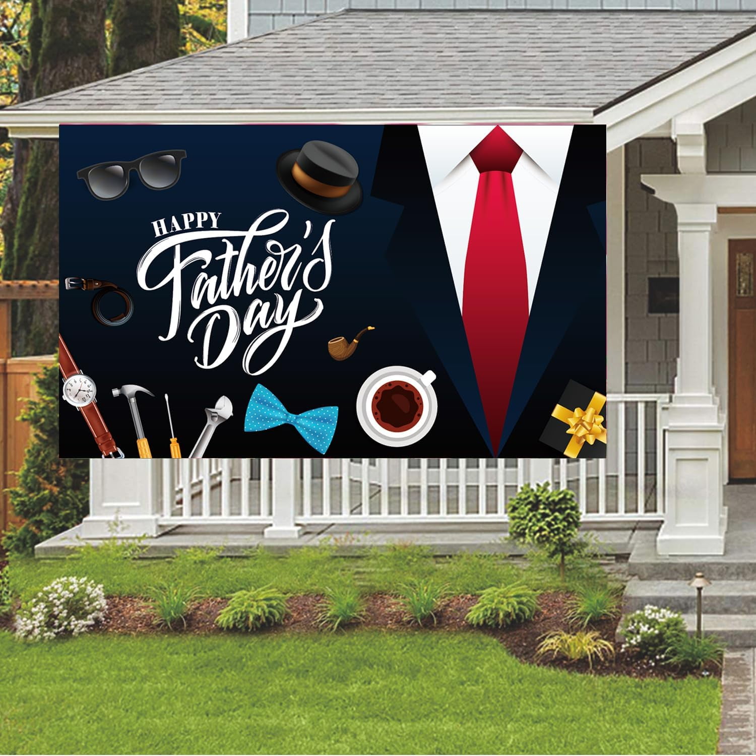Happy Father's Day Backdrop Banner, Fathers Day Sign Decorations ...