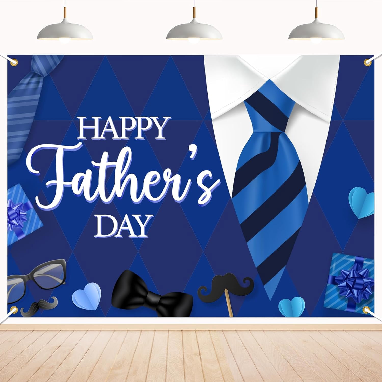 Happy Father's Day Backdrop - Best Dad Ever Decor, Father Birthday ...