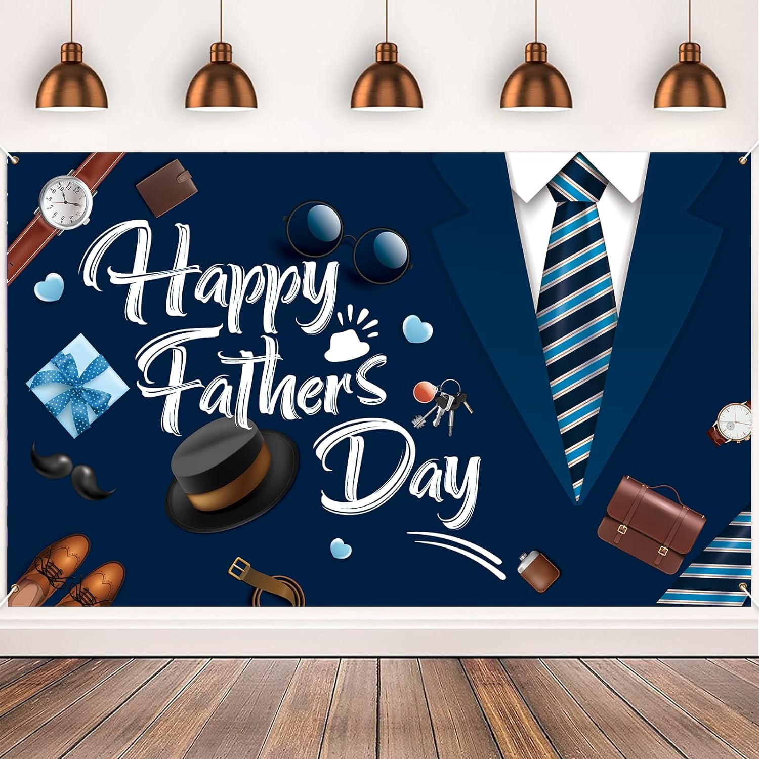 Happy Father's Day Backdrop,Fathers Day Banner Backdrop Father's Day ...