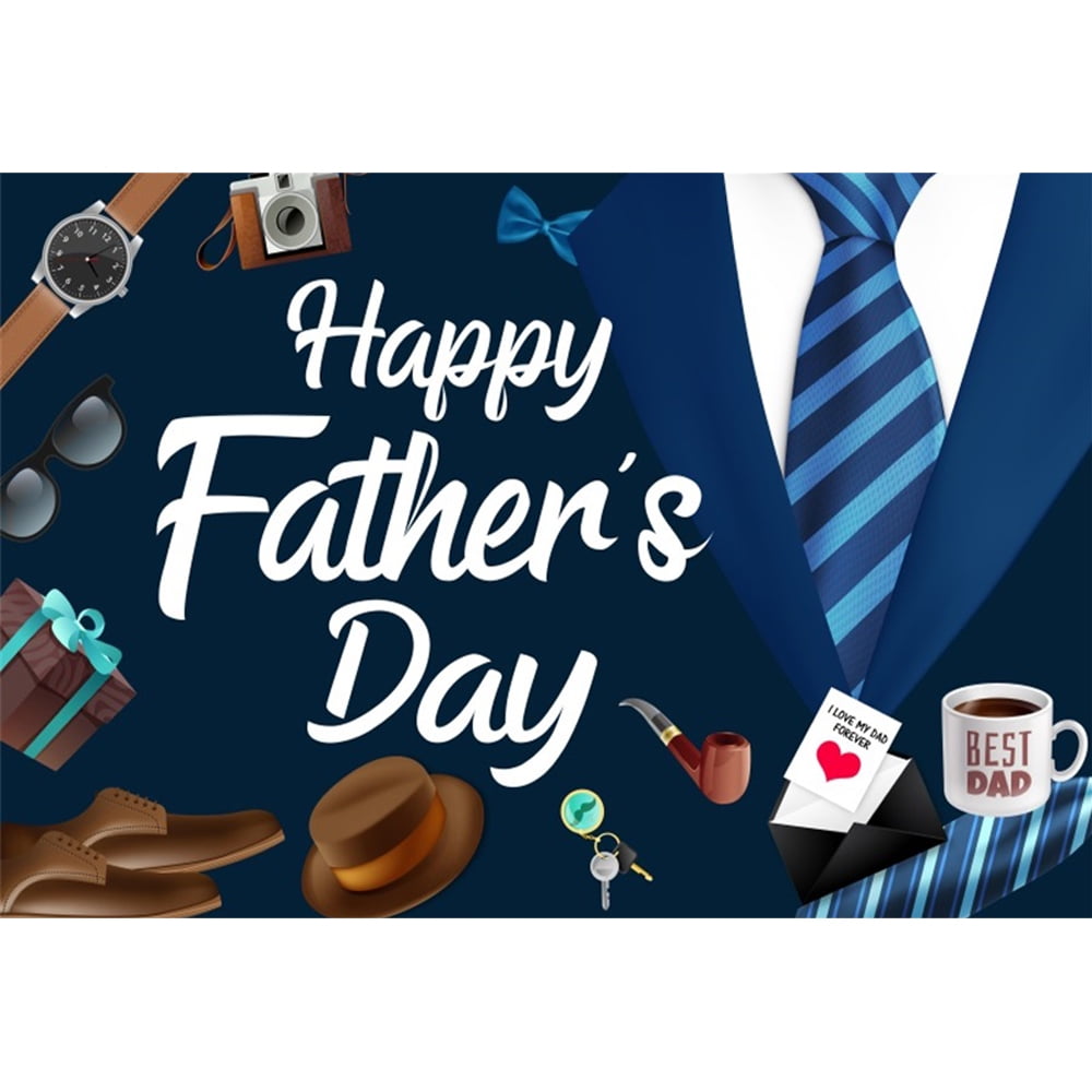 Happy Father's Day Backdrop Photography r Family Photo Booth Thank You ...