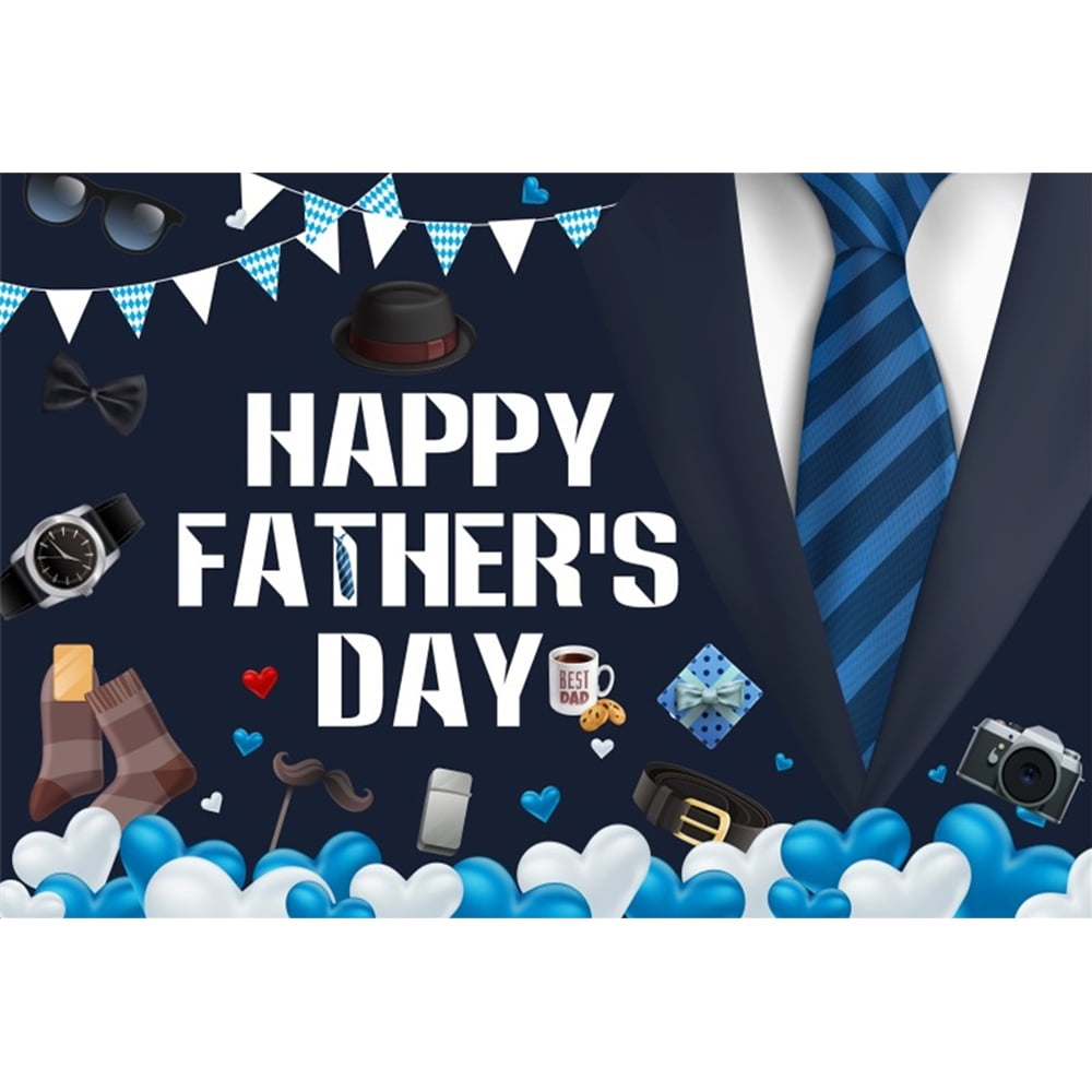 Happy Father's Day Backdrop Photography r Family Photo Booth Thank You ...