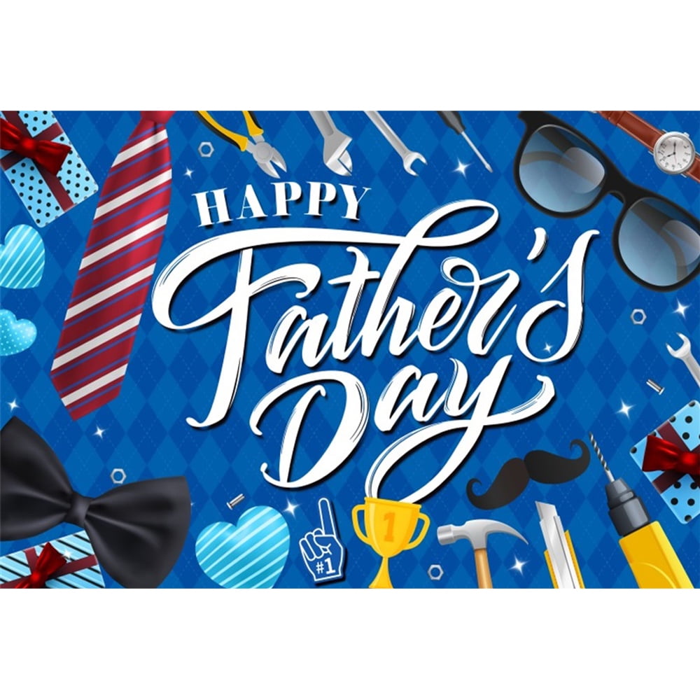 Happy Father's Day Backdrop Photography r Family Photo Booth Thank You ...