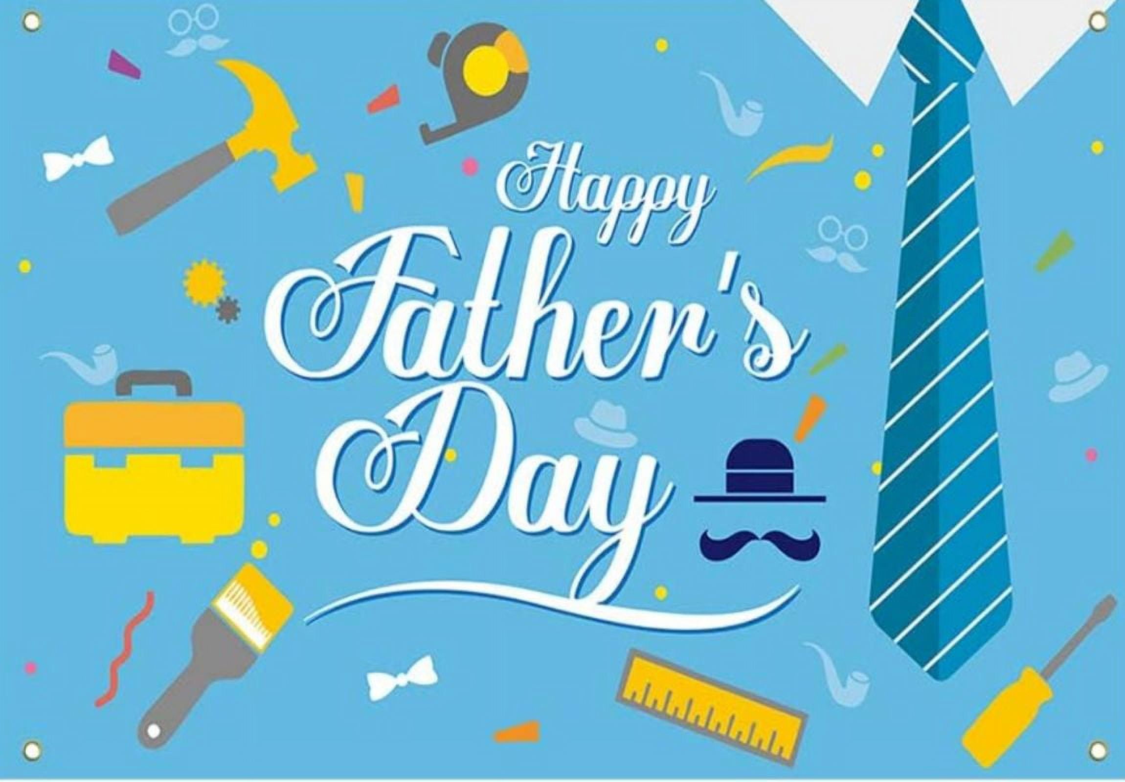 Happy Father's Day Banner rations Black Backdrop for Photography Father ...