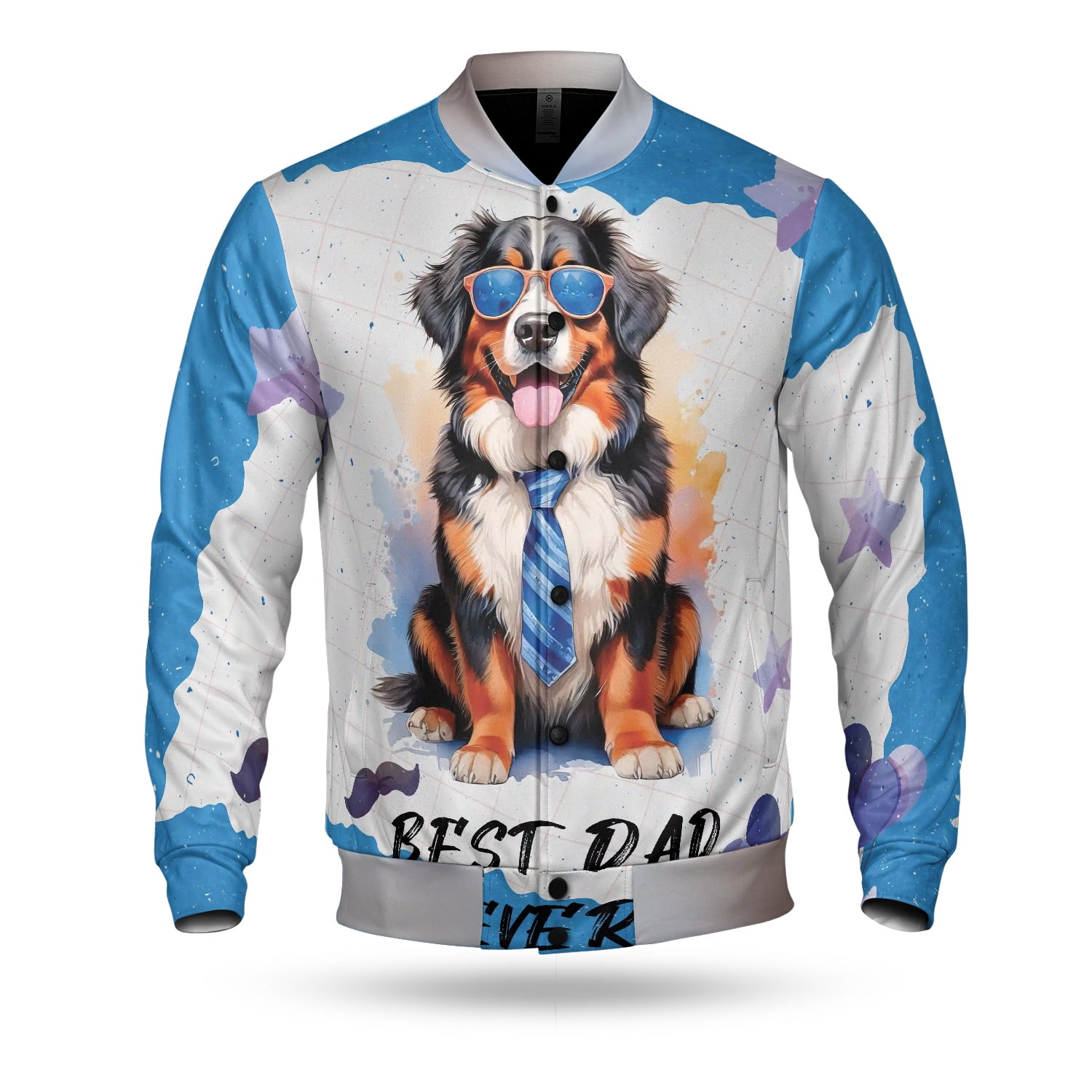 Happy Father's Day Best Bernese Mountain Dog Cool Dad Ever All Over ...