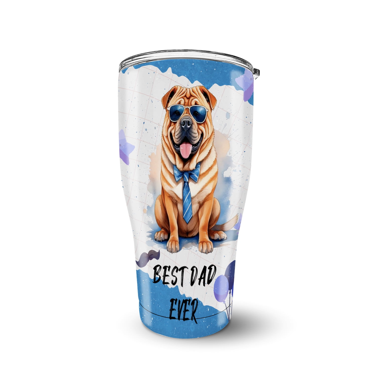 Happy Father's Day Best Chinese Shar-Pei Cool Dad Ever 30oz Stainless ...