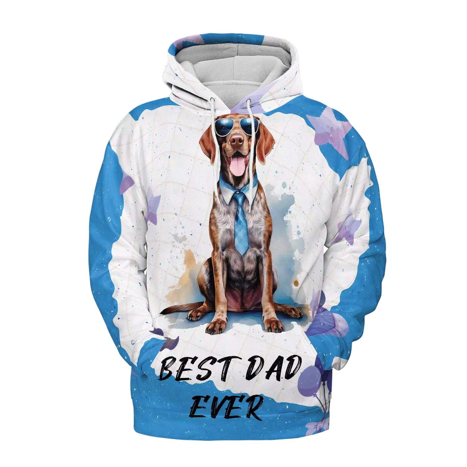 Happy Father's Day Best German Shorthaired Pointer Cool Dad Ever All Over Print 3D Hoodie Unisex ...