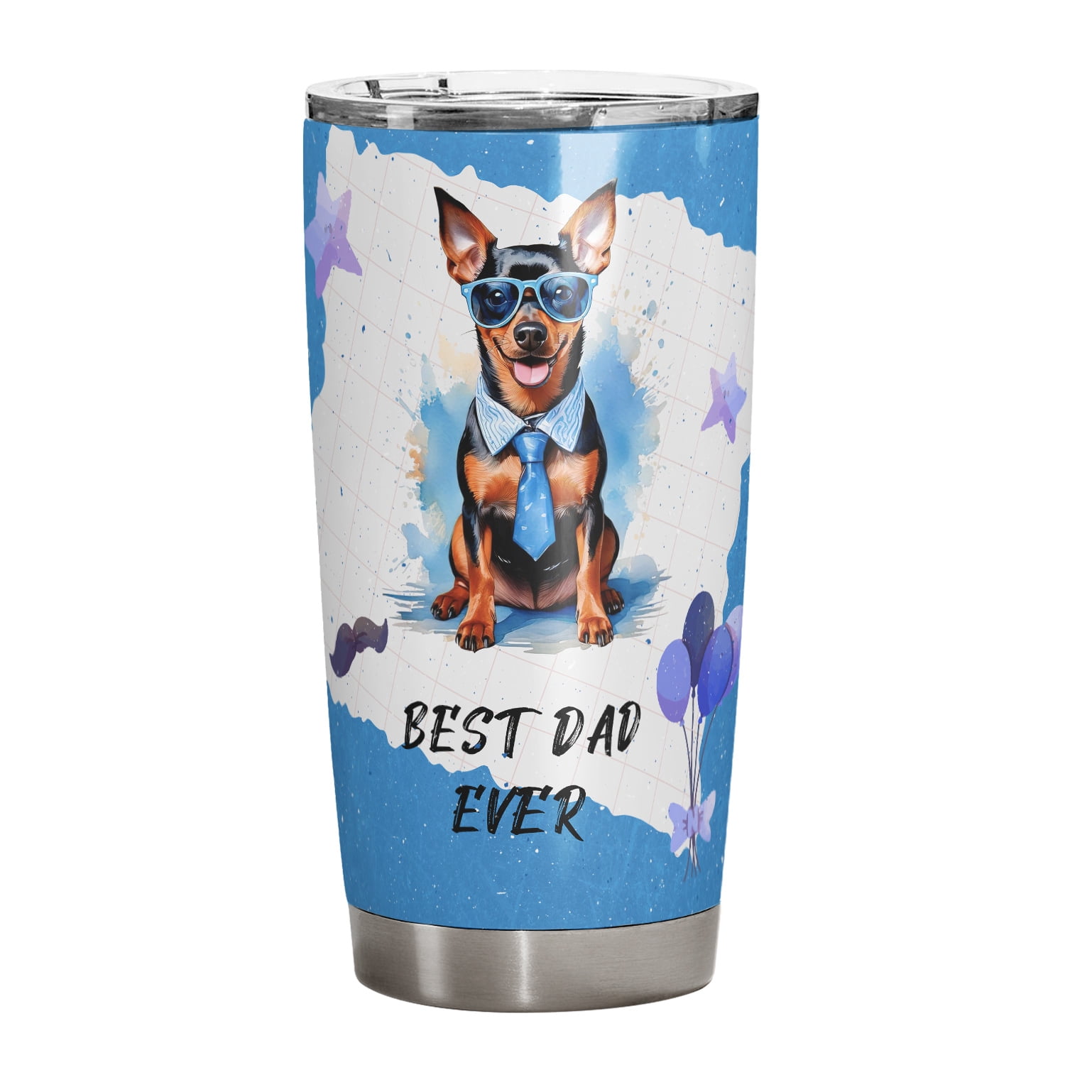 Happy Father's Day Best Miniature Pinscher Cool Dad Ever 20oz Stainless ...