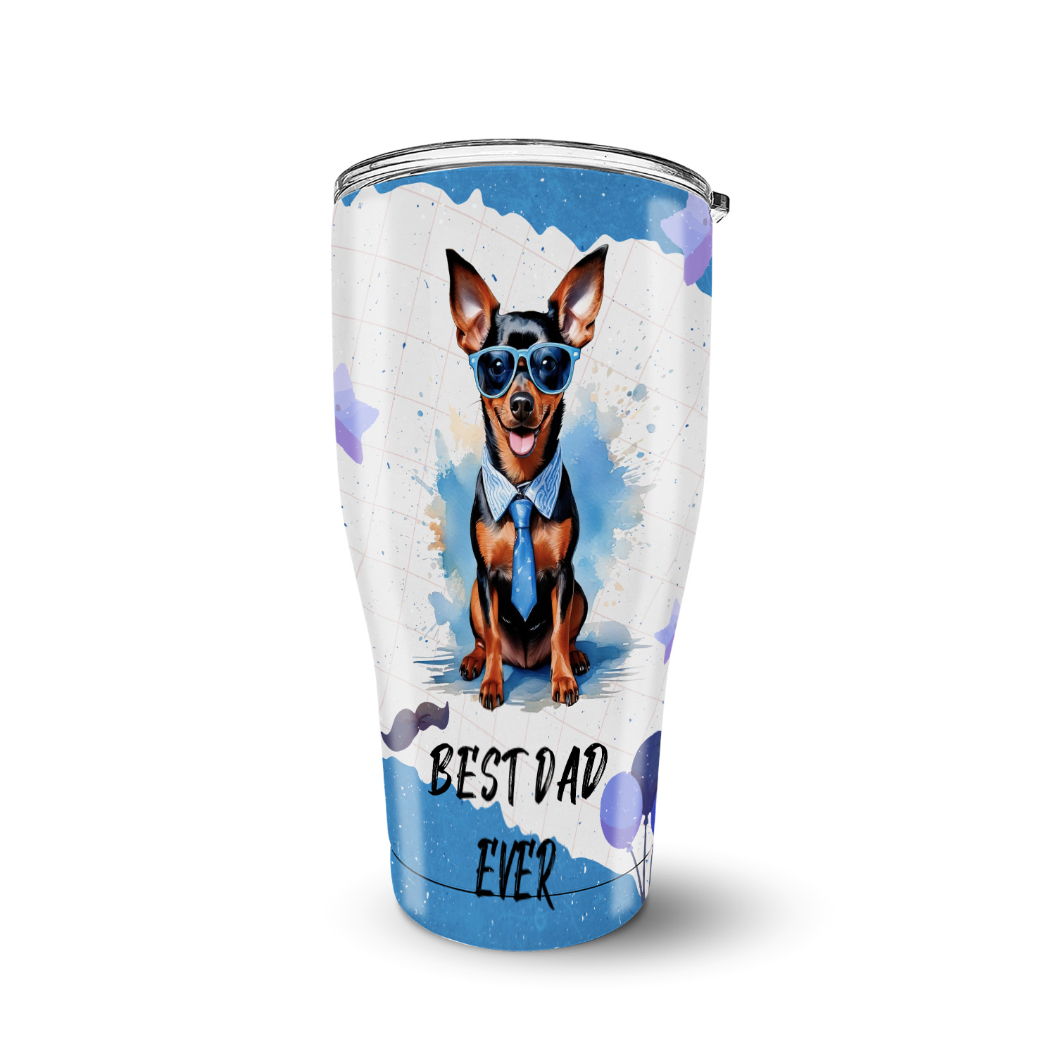 Happy Father's Day Best Miniature Pinscher Cool Dad Ever 30oz Stainless ...
