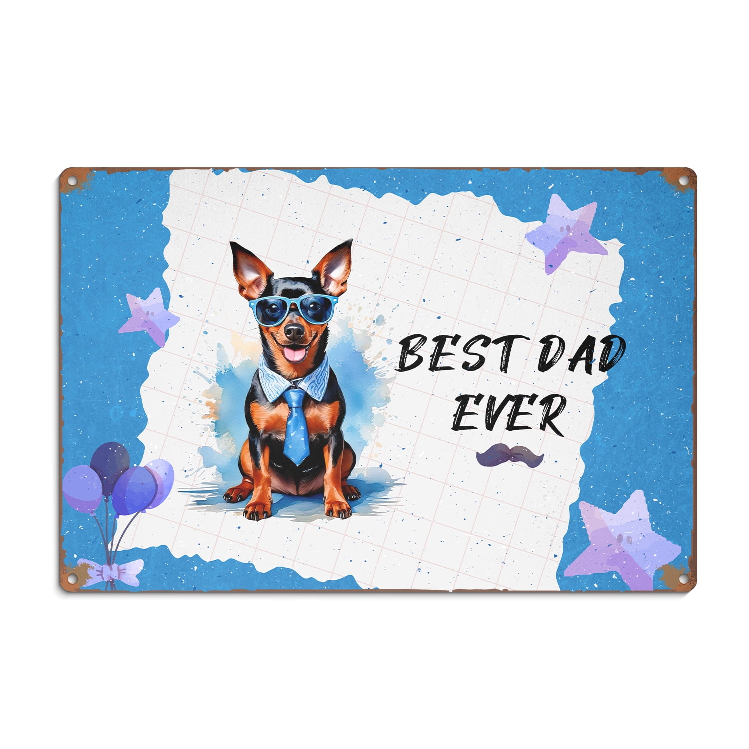 Happy Father's Day Best Miniature Pinscher Cool Dad Ever Horizontal ...