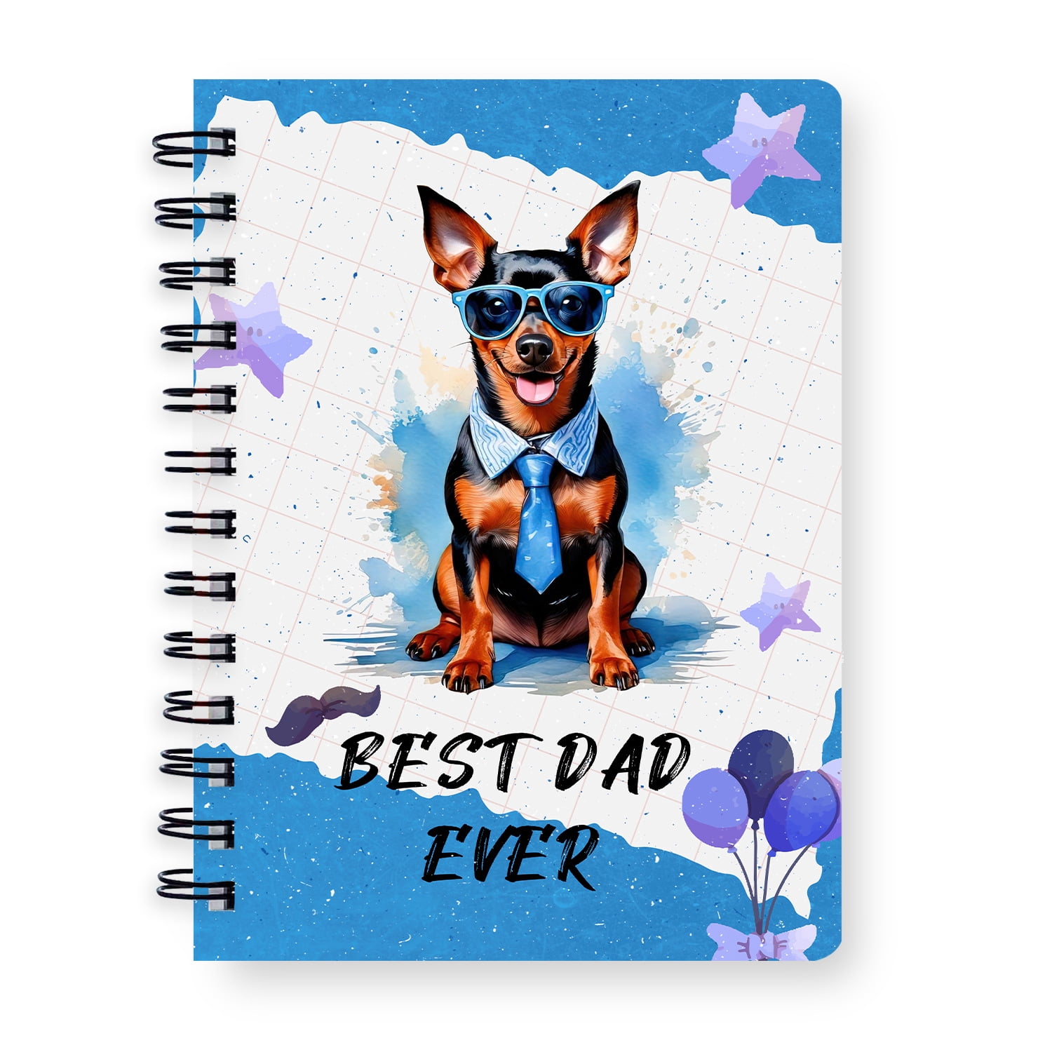 Happy Father's Day Best Miniature Pinscher Cool Dad Ever Spiral Bound ...