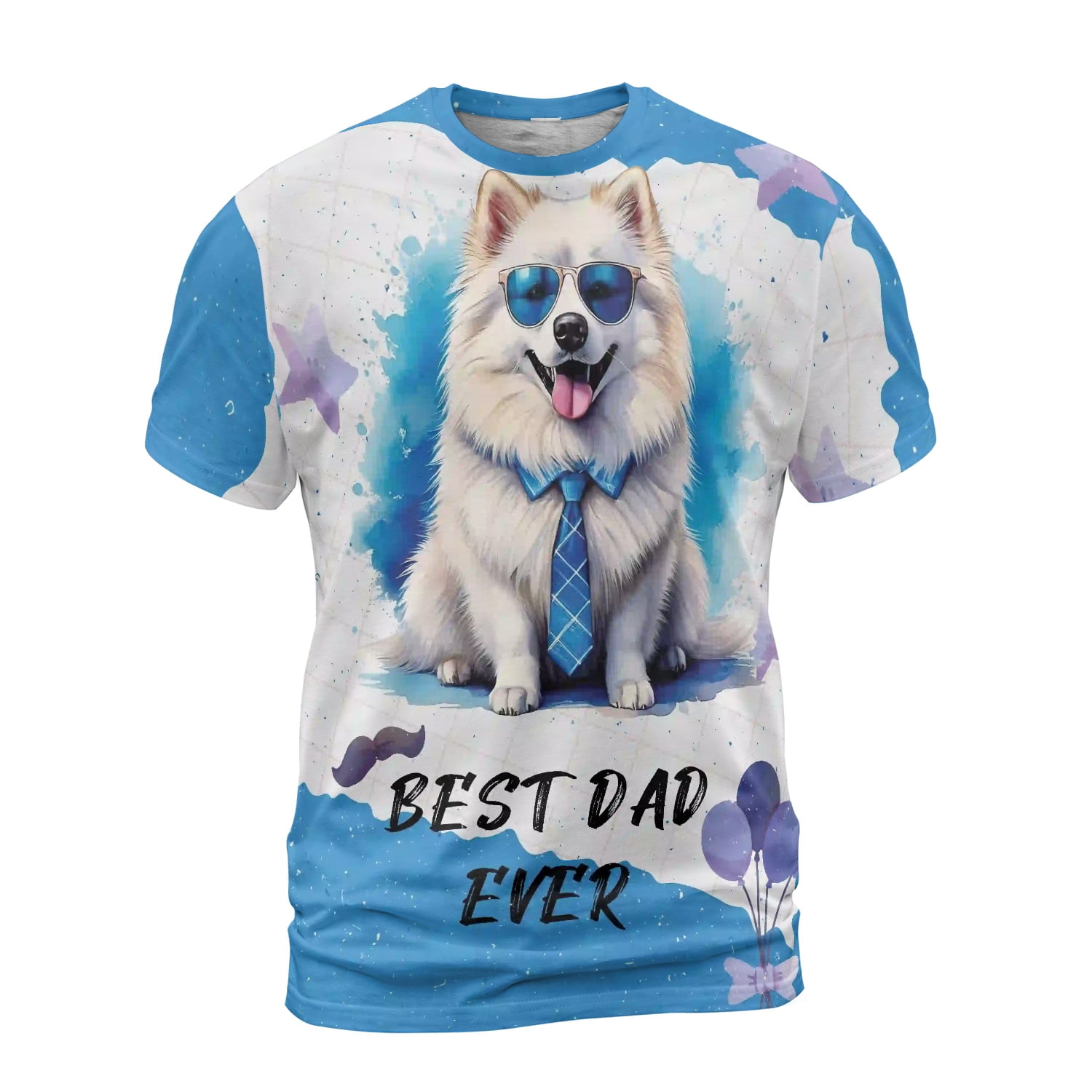 Happy Father's Day Best Samoyed Cool Dad Ever All Over Print 3D Shirt ...