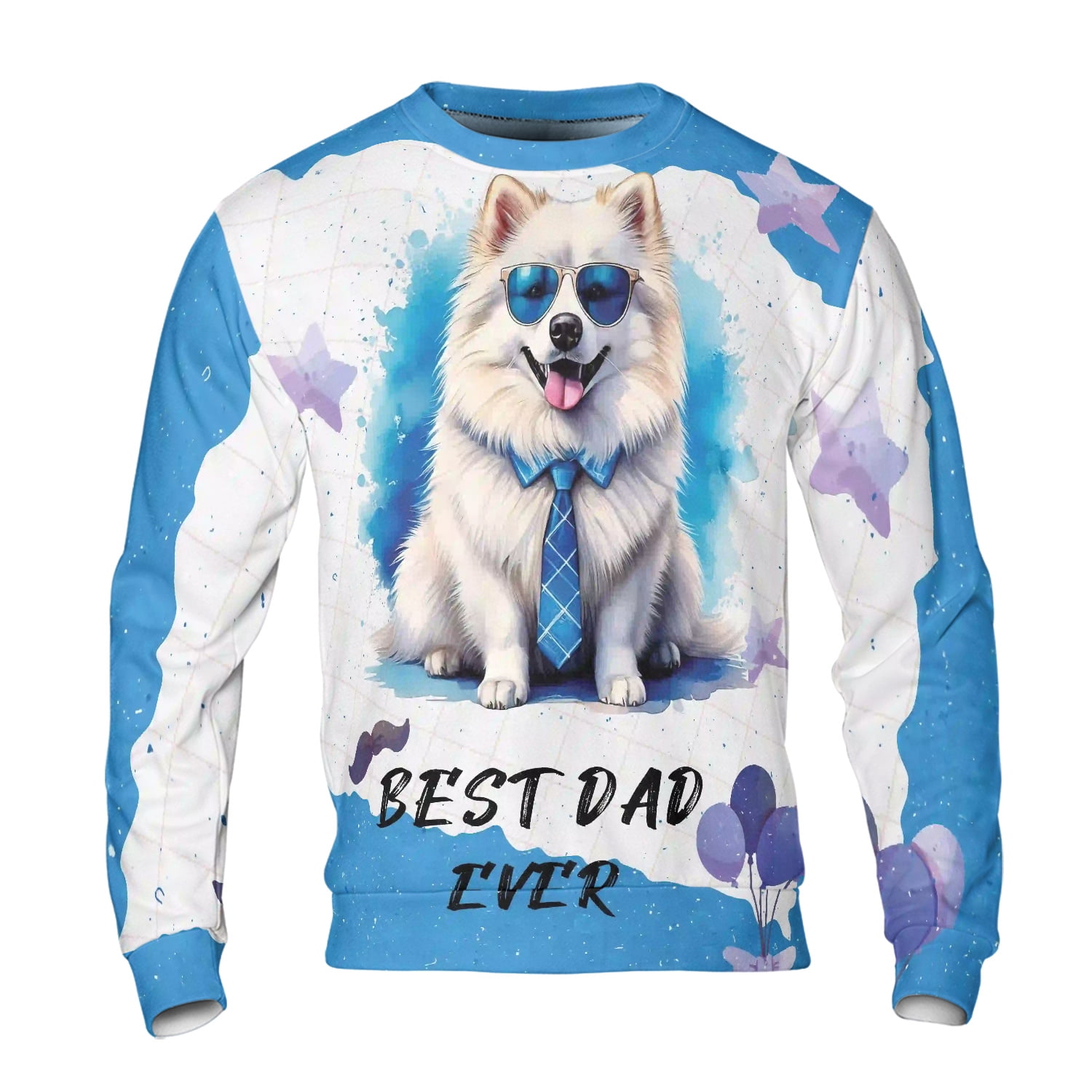 Happy Father's Day Best Samoyed Cool Dad Ever All Over Print 3D ...