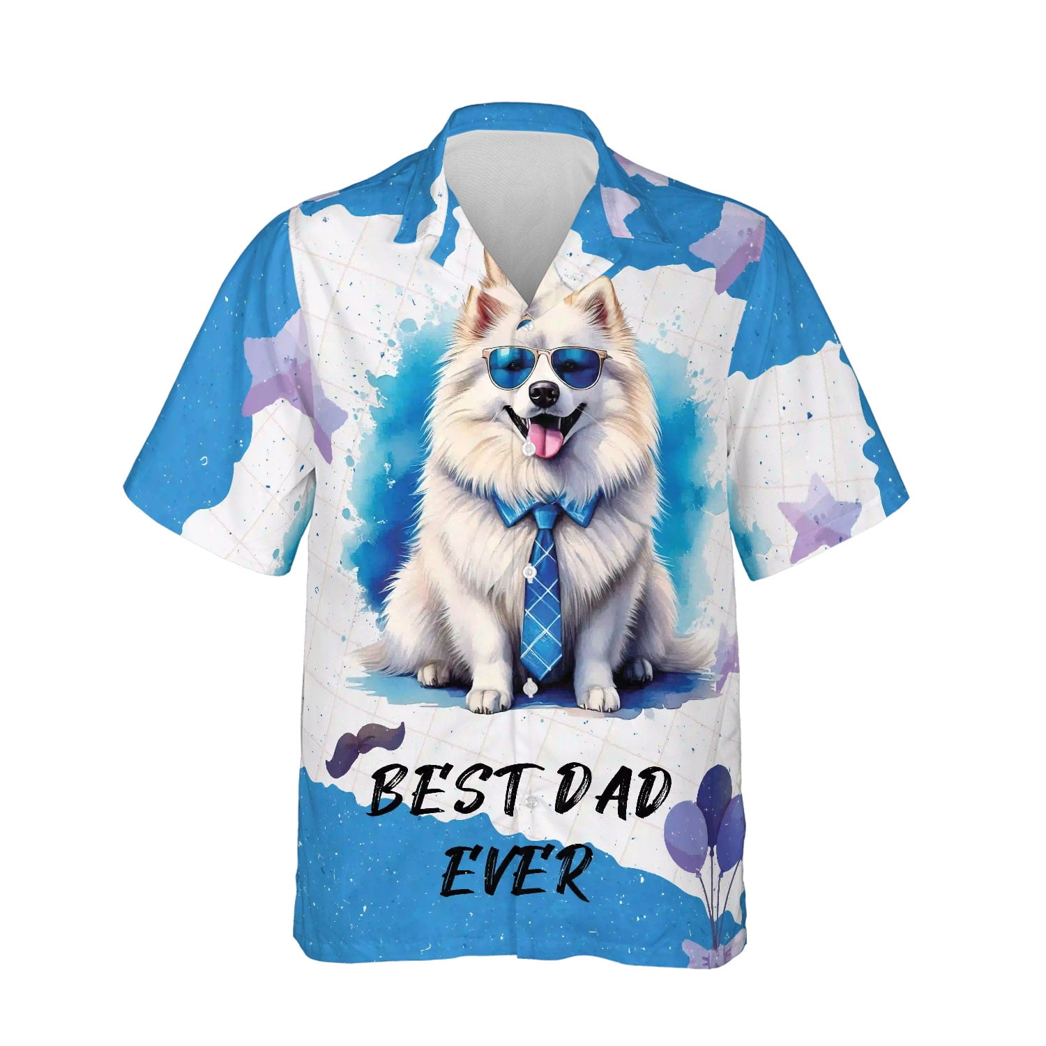 Happy Father's Day Best Samoyed Cool Dad Ever Hawaiian Shirt Breathable ...