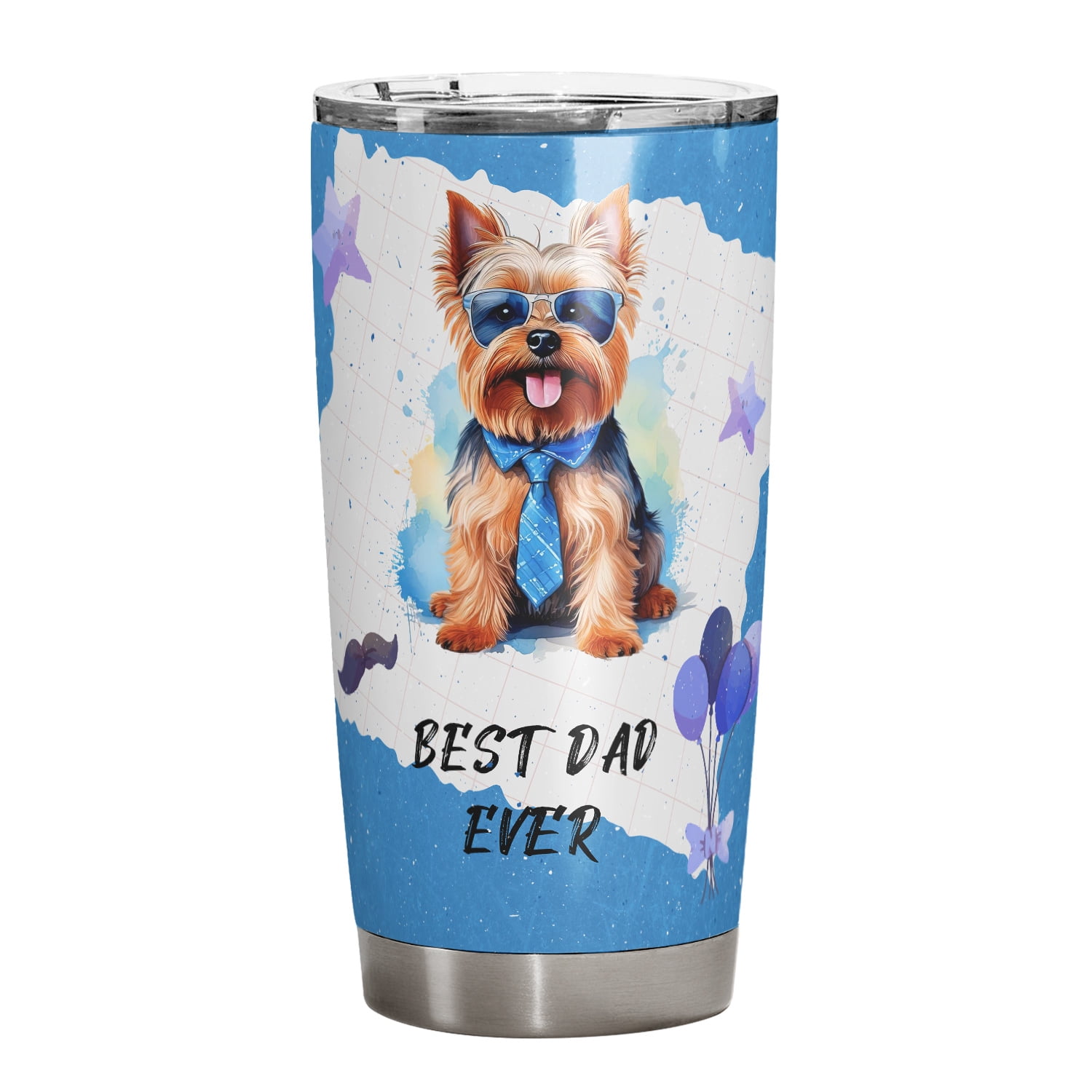Happy Father's Day Best Yorkshire Terrier Cool Dad Ever 20oz Stainless ...