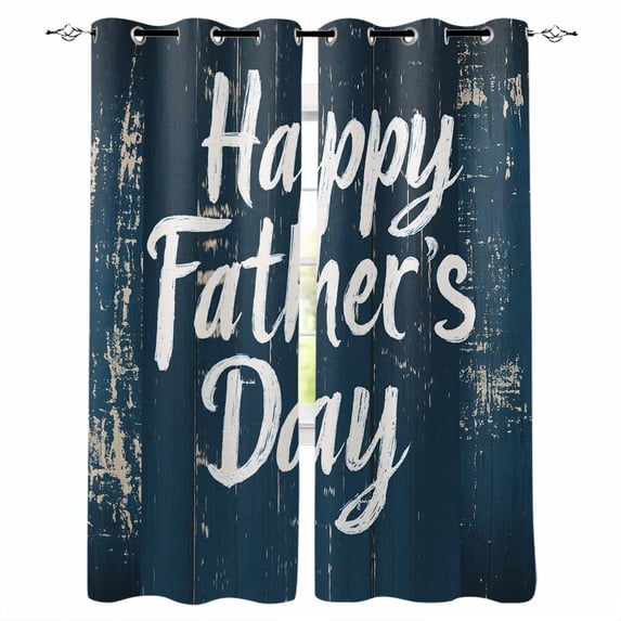 Happy Father's Day Blackout Curtains for Bedroom Living Room Darkening ...