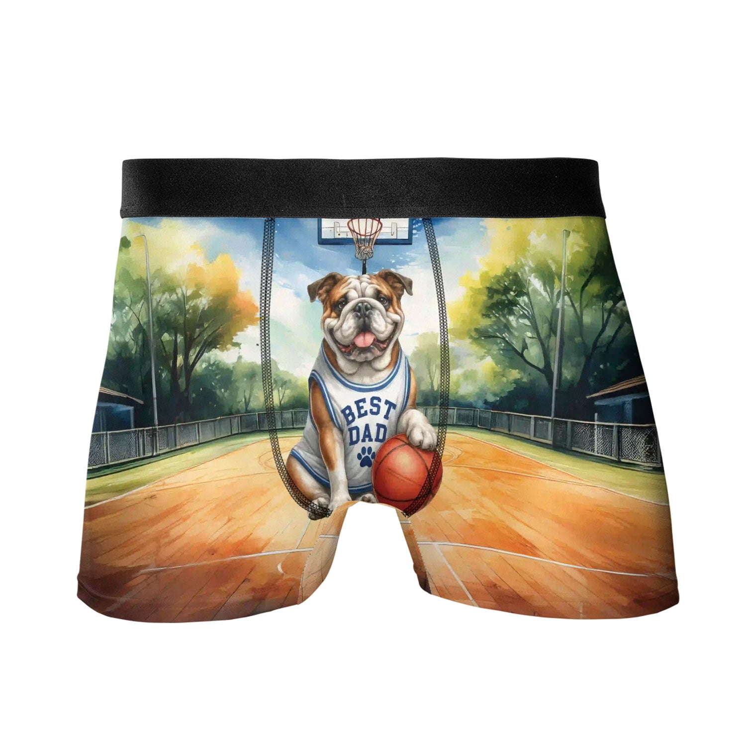 Happy Father's Day Bulldog Playing Basketball with Best Dad Jersey All ...