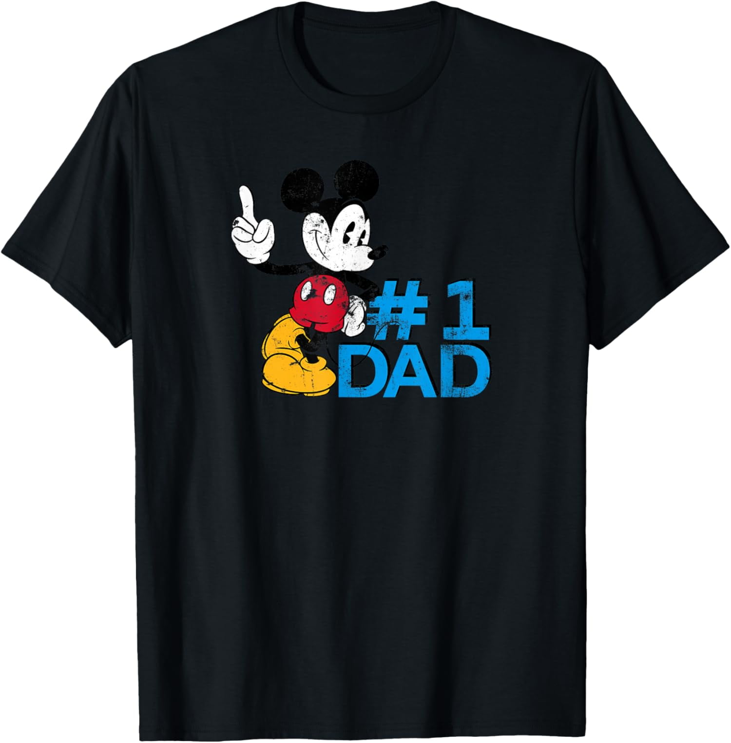 Happy Father's Day Disney Mickey Mouse Father's Day #1 Dad T-Shirt ...