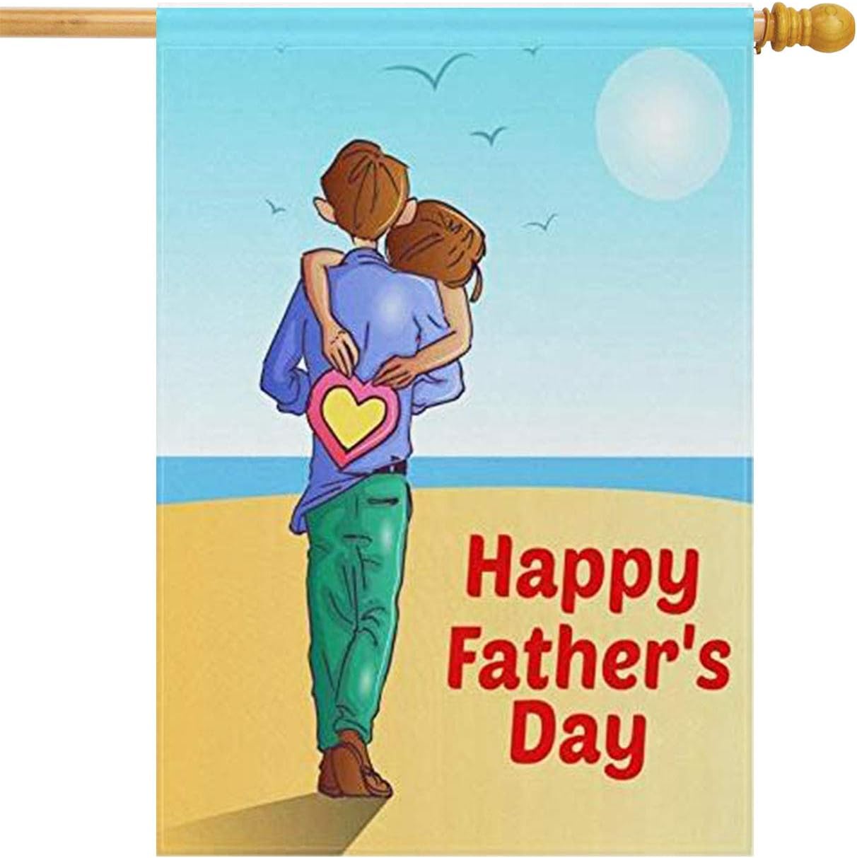 Happy Father''s Day Double Sides Garden Yard Flag Decoration, Dad''s ...