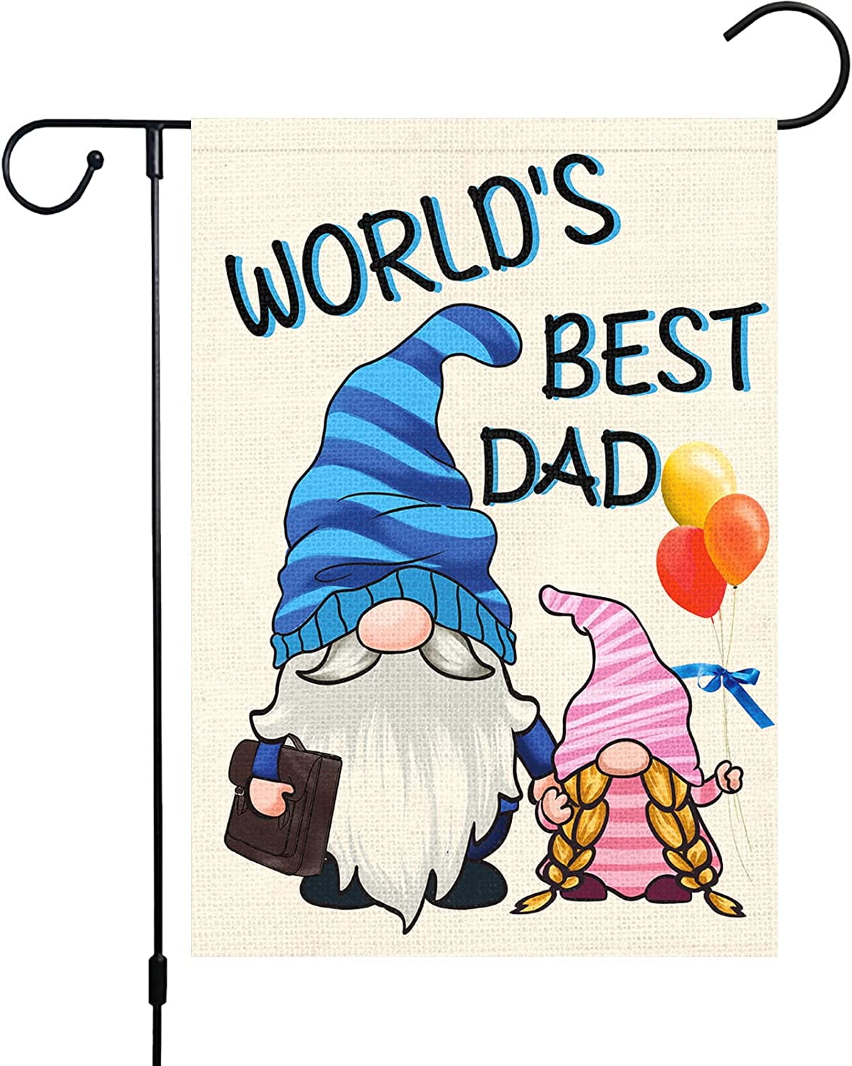 Happy Father's Day Garden Flag Double Sided for Dad, World's Best Dad ...