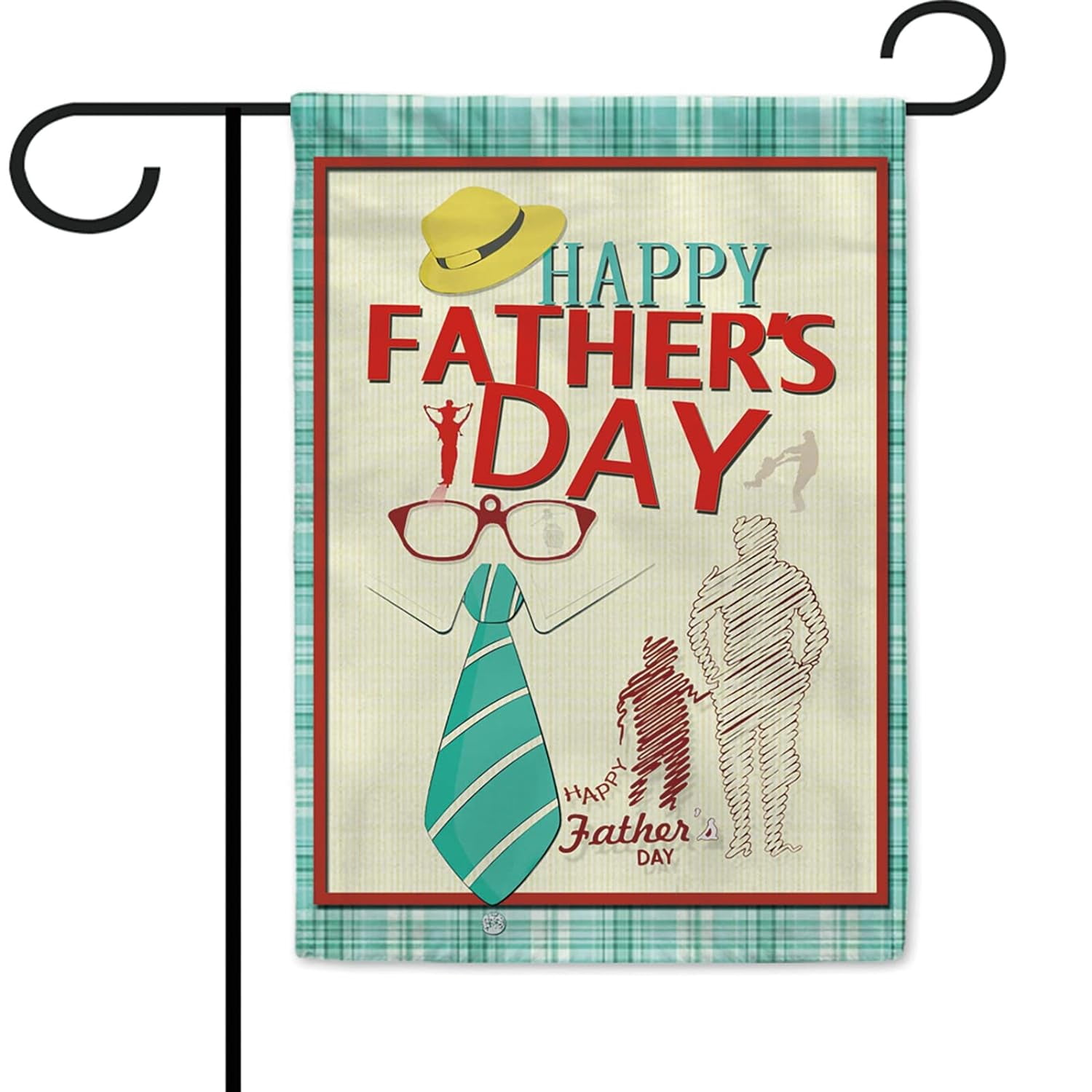 Happy Father's Day Garden Flag the World Best Dad Decor Yard Banner ...