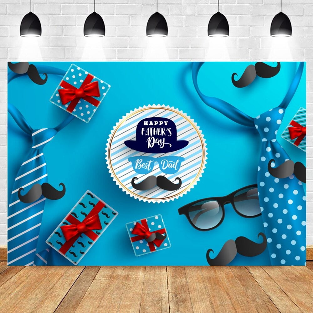 Happy Father's Day Party Backdrop Balloon I Love Dad Background Thank ...