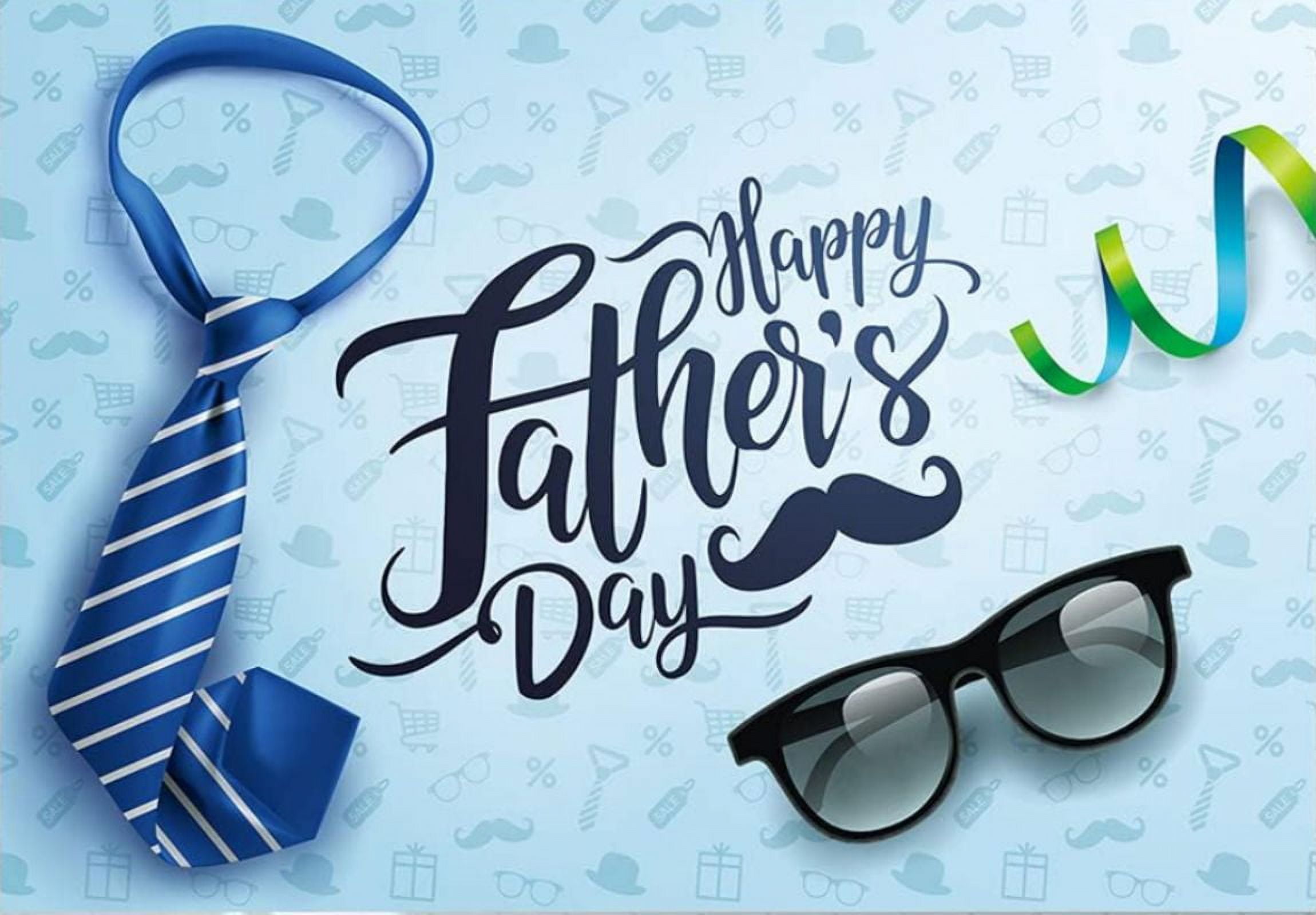 Happy Father's Day Party Backdrop I Love Dad Thank You Daddy Background ...