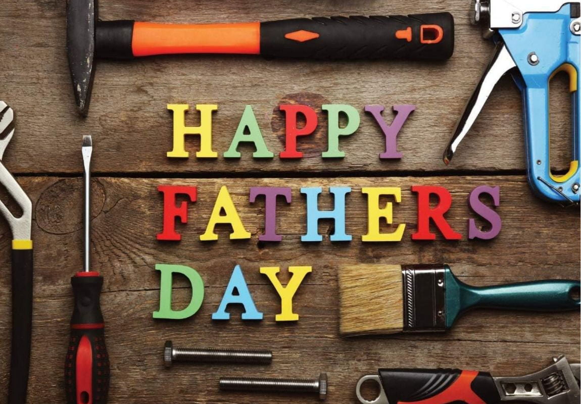 Happy Father's Day Party Backdrops I Love Dad Blue Heart Sequin Spots ...