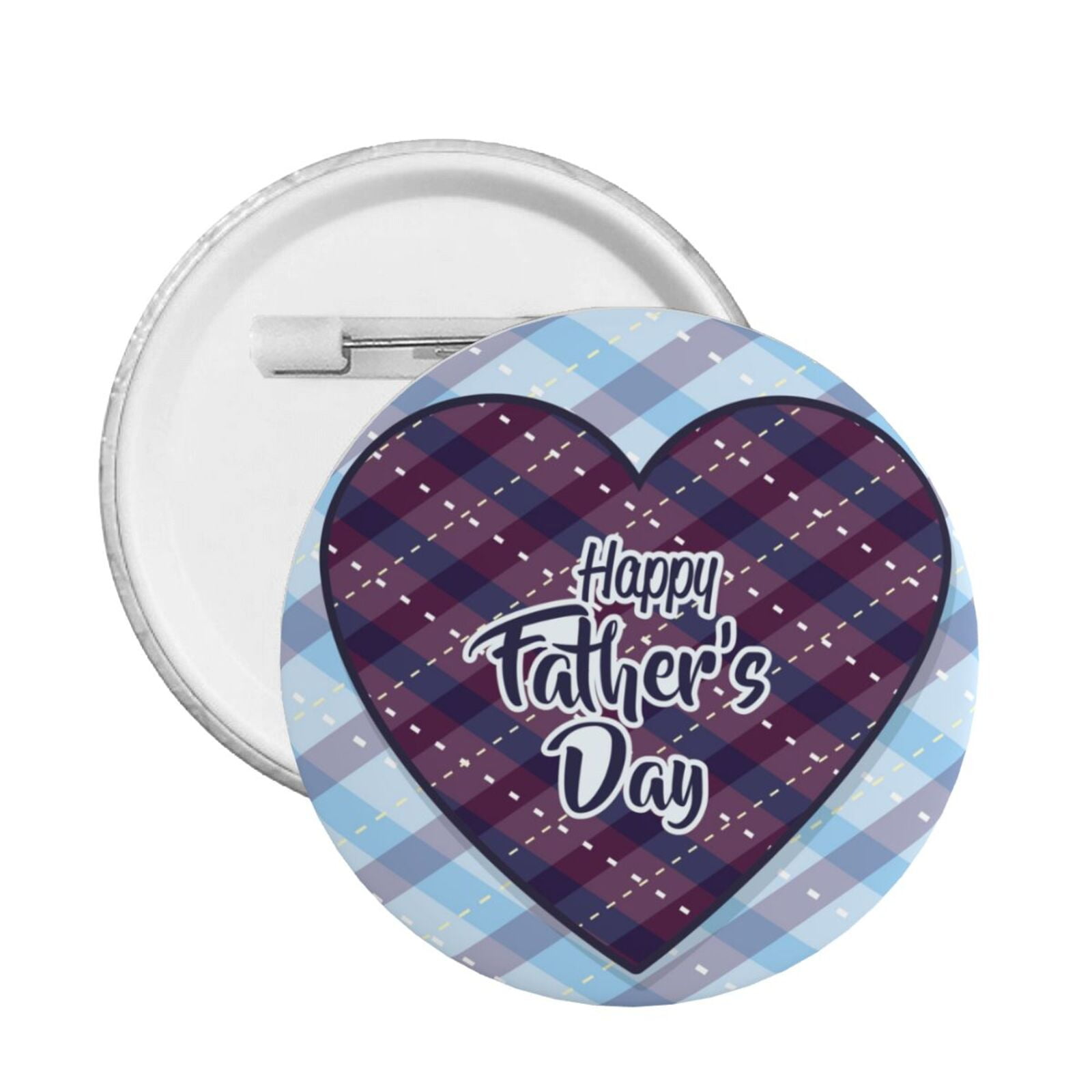 Happy Father's Day Round Button Badges for Backpacks Funny Buttons Pins ...