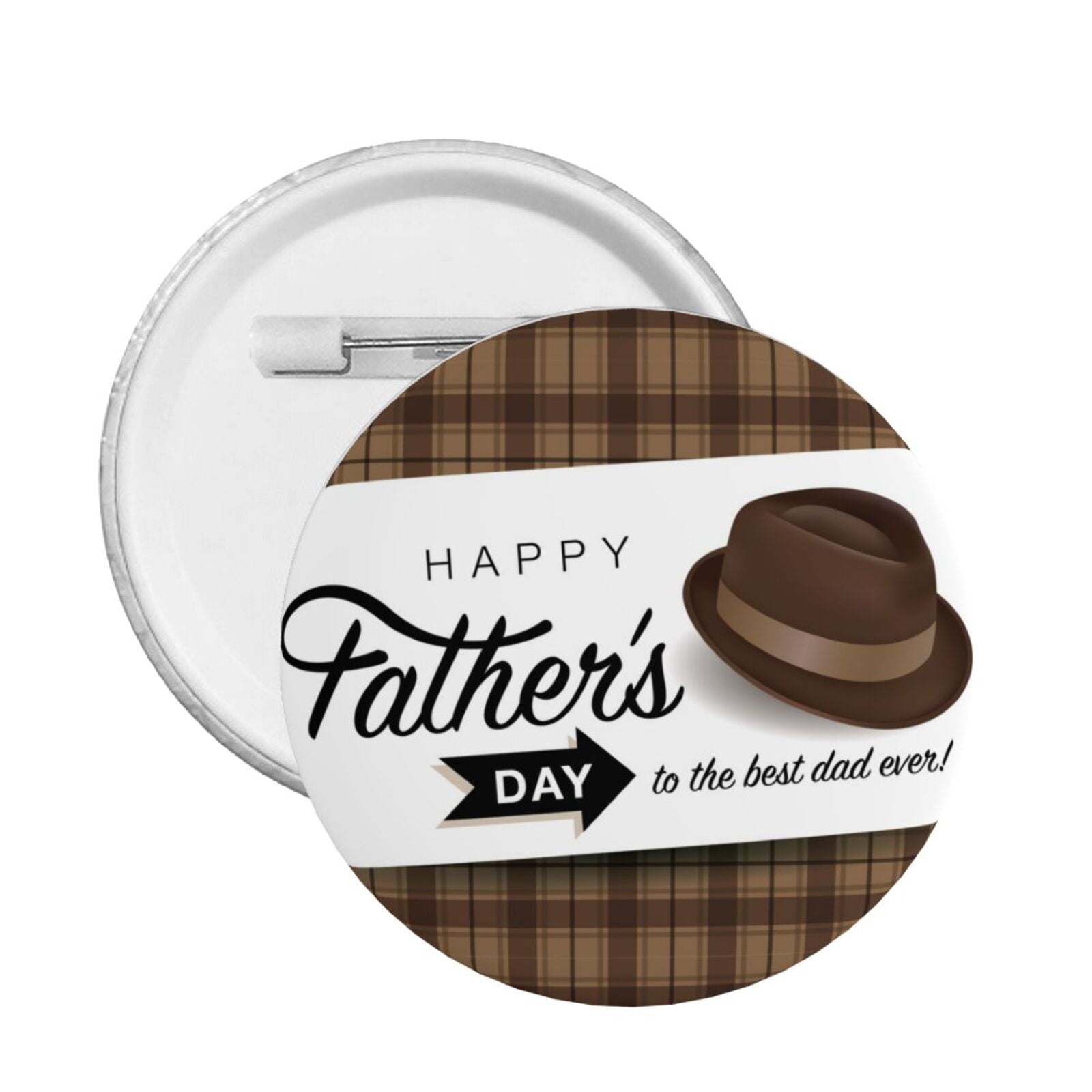 Happy Father's Day Round Button Badges for Backpacks Funny Buttons Pins ...