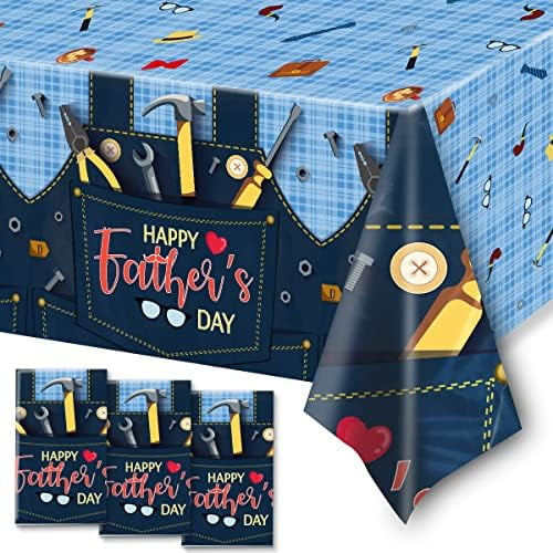 Happy Father’s Day Supplies-Father’s Day Tablecloth,3PCS Rectangle ...