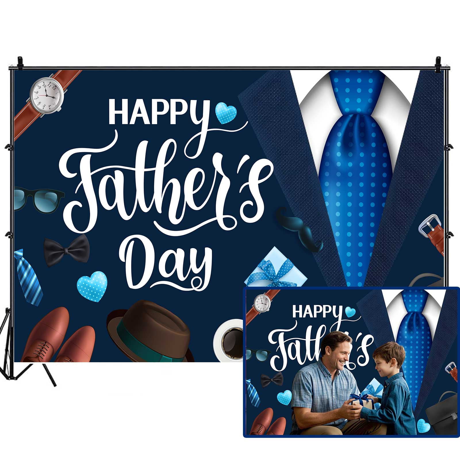 Happy Fathers Day Backdrops for Photoshoot, Father's Day Picture Party ...