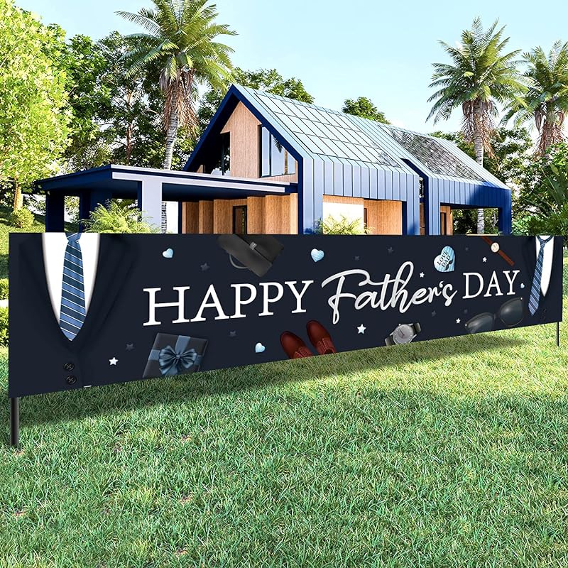 Happy Fathers Day Banner Decorations, Happy Father's Day Banner ...