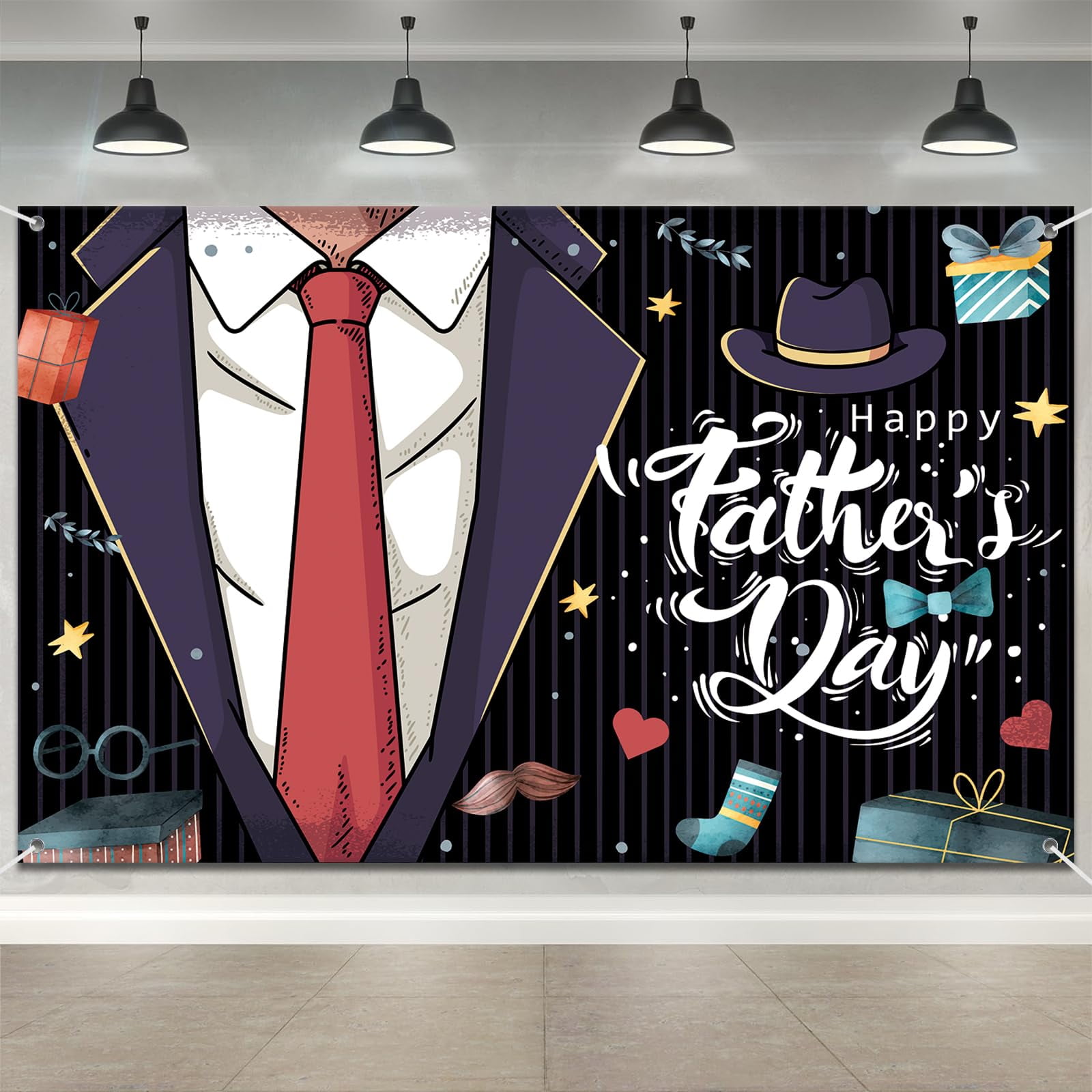 Happy Fathers Day Banner SSF20 Decorations 70.9x45.3in Extra Father's ...