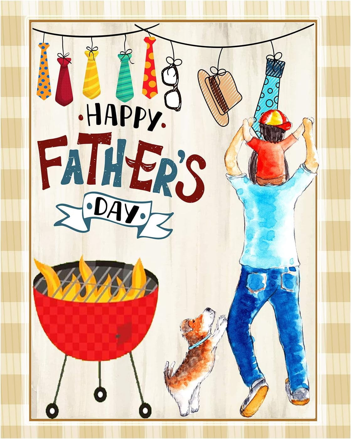 Happy Fathers Day Best Dad Double Sided Garden Yard Flag 12.5x18 ...