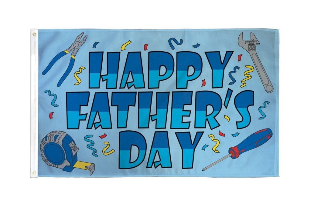 Happy Fathers Day Flag 3x5ft Poly - Walmart.com